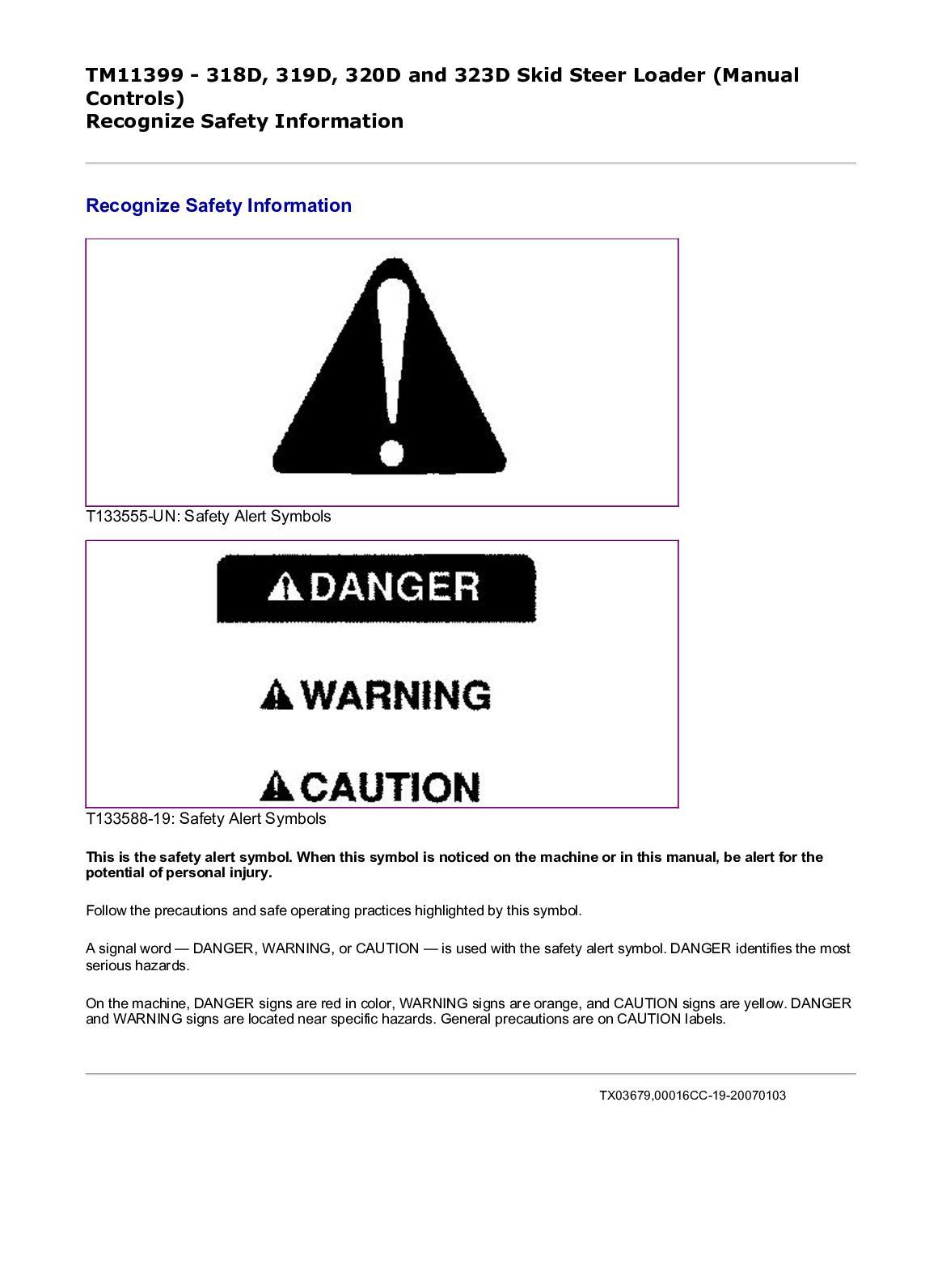 John Deere 318d Skid Steer Repair Manual by The Service Repair Manual ...