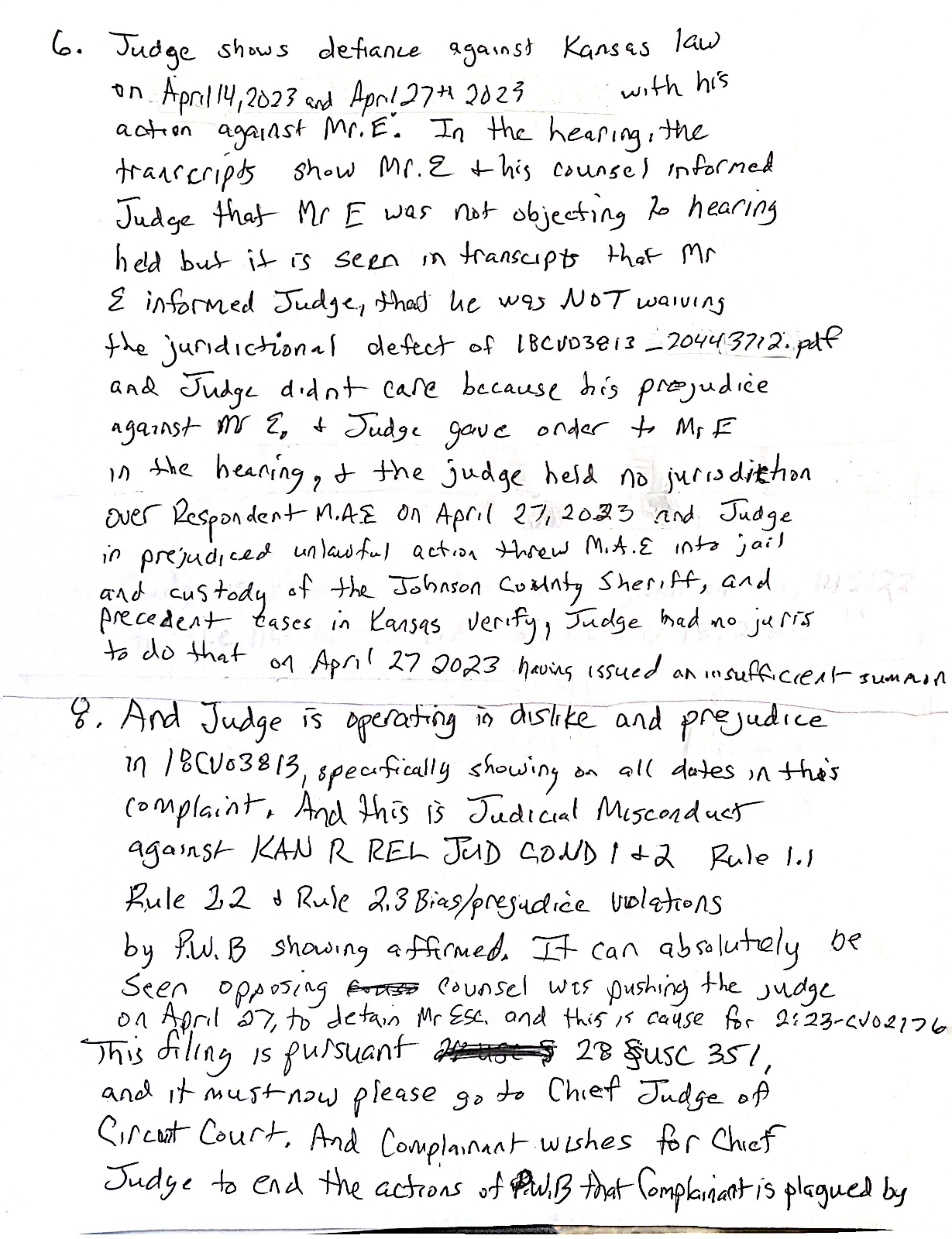 Third judicial complaint pursuant 28 USC 351 by Matt Escalante - Issuu