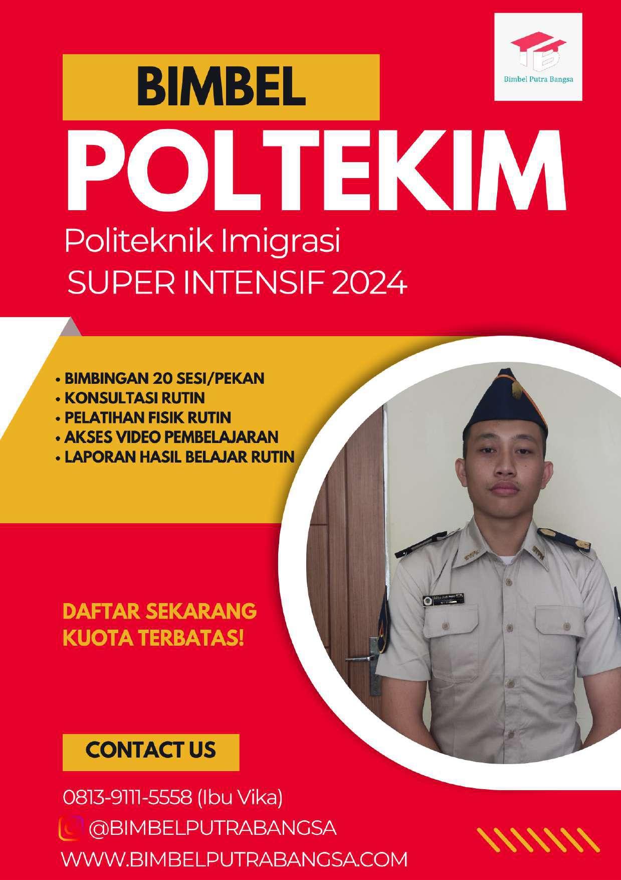 0812-2230-621 Tempat Pelatihan Masuk Politeknik Imigrasi/Poltekim 2024 ...