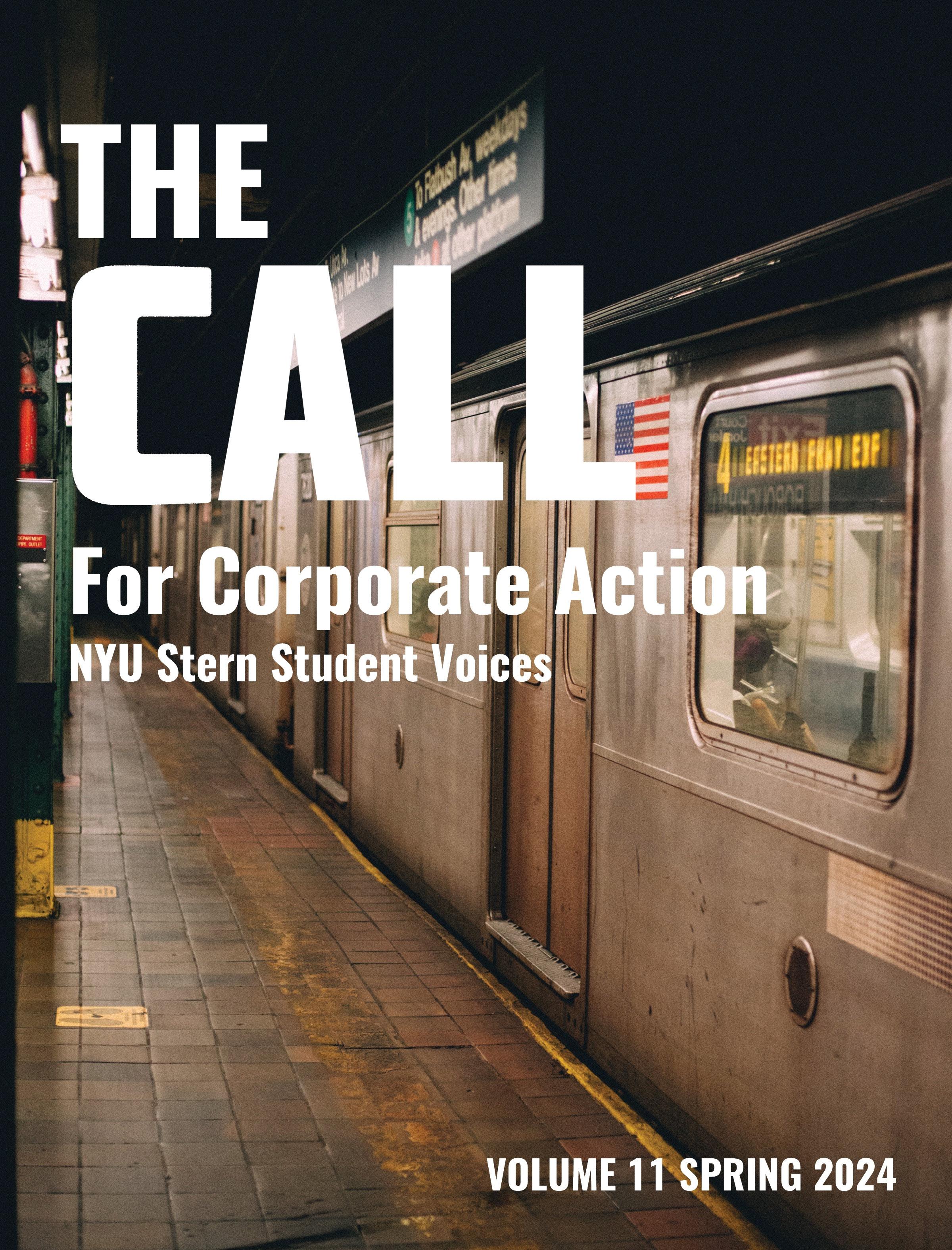 The Call for Corporate Action: NYU Stern Student Voices, Vol. 11 Spring ...