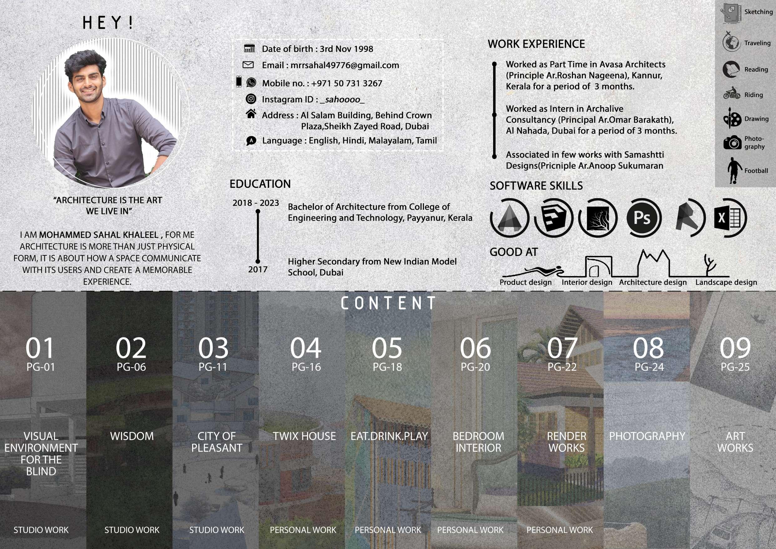 Sahal Khaleel UG Portfolio by sahalkhaleel - Issuu