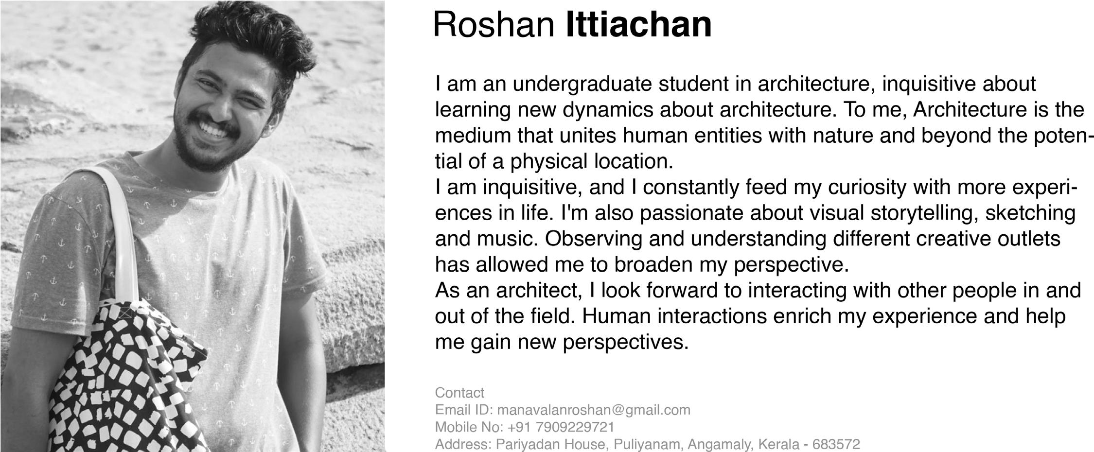 Undergraduate Architecture Portfolio - Roshan Ittiachan by Roshan ...
