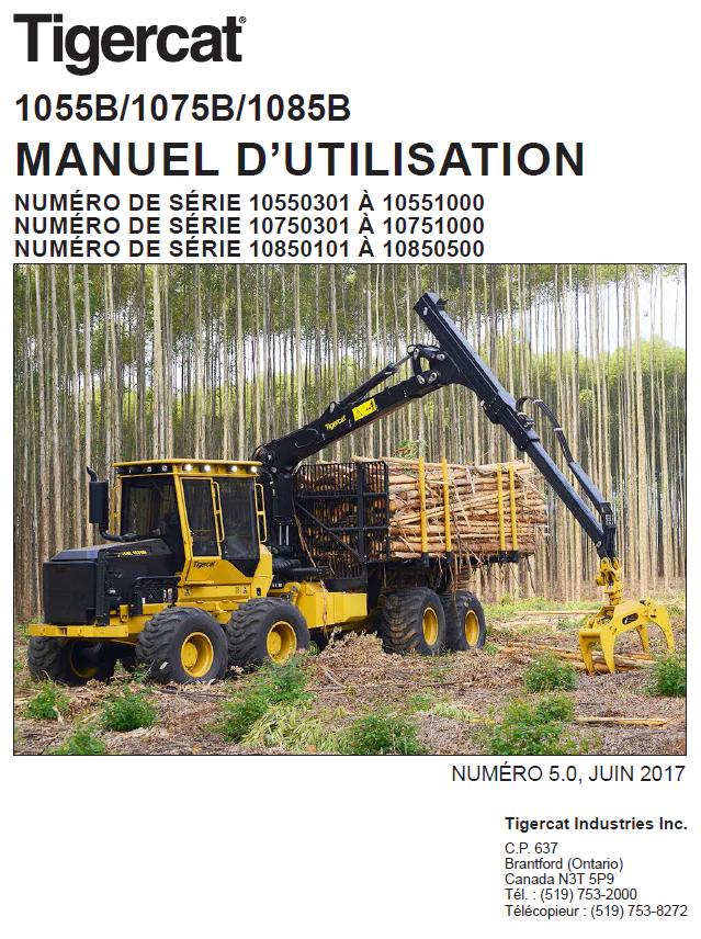 TIGERCAT 1065 FORWARDER OPERATOR/USER MANUAL (10650101-10650300) by ...