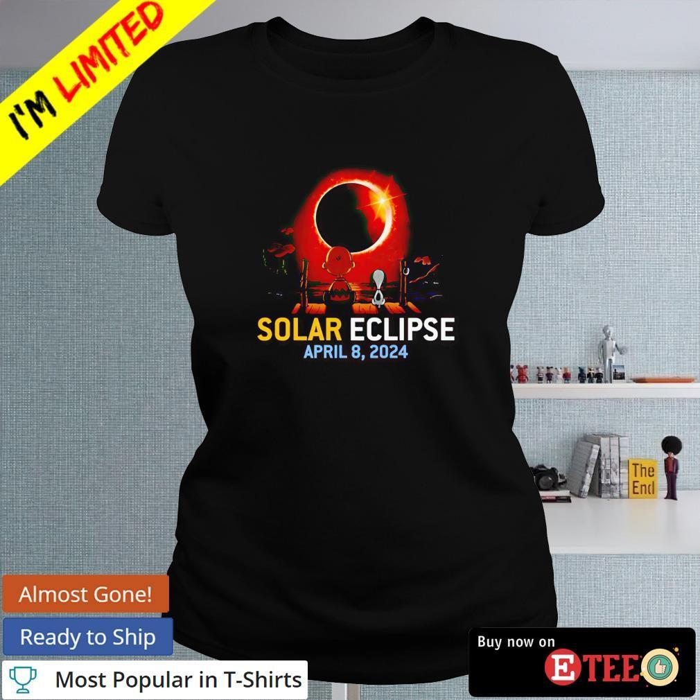 Top Snoopy and Charlie Brown solar eclipse April 8 2024 shirt by ...