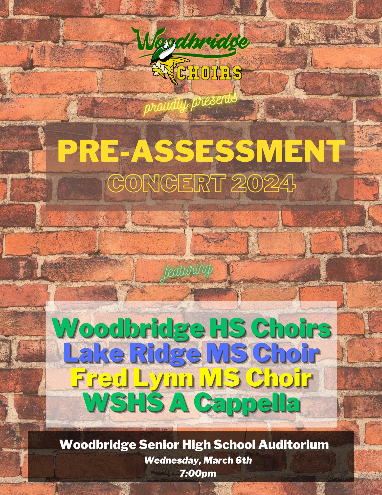 WSHS Choir Pre-Assessment Concert 2024 by shapirja - Issuu
