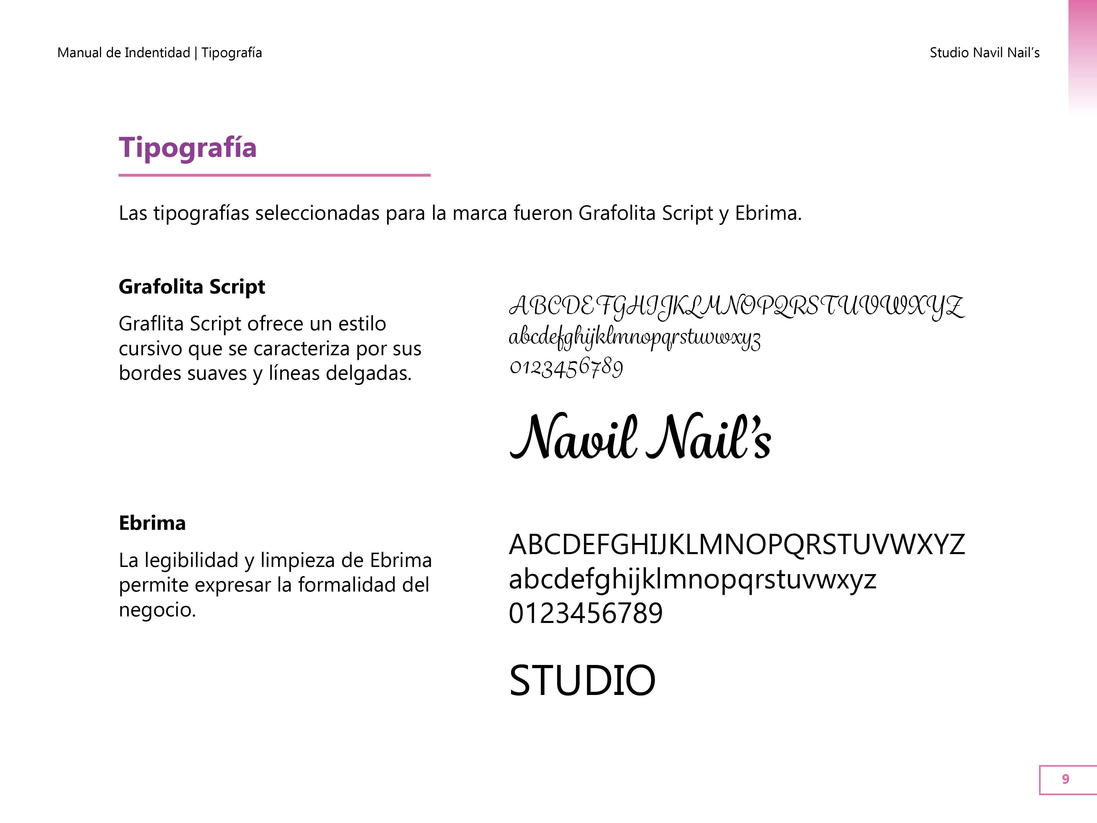Manual de Identidad (Studio Navil Nail's) by Daniel G. García - Issuu