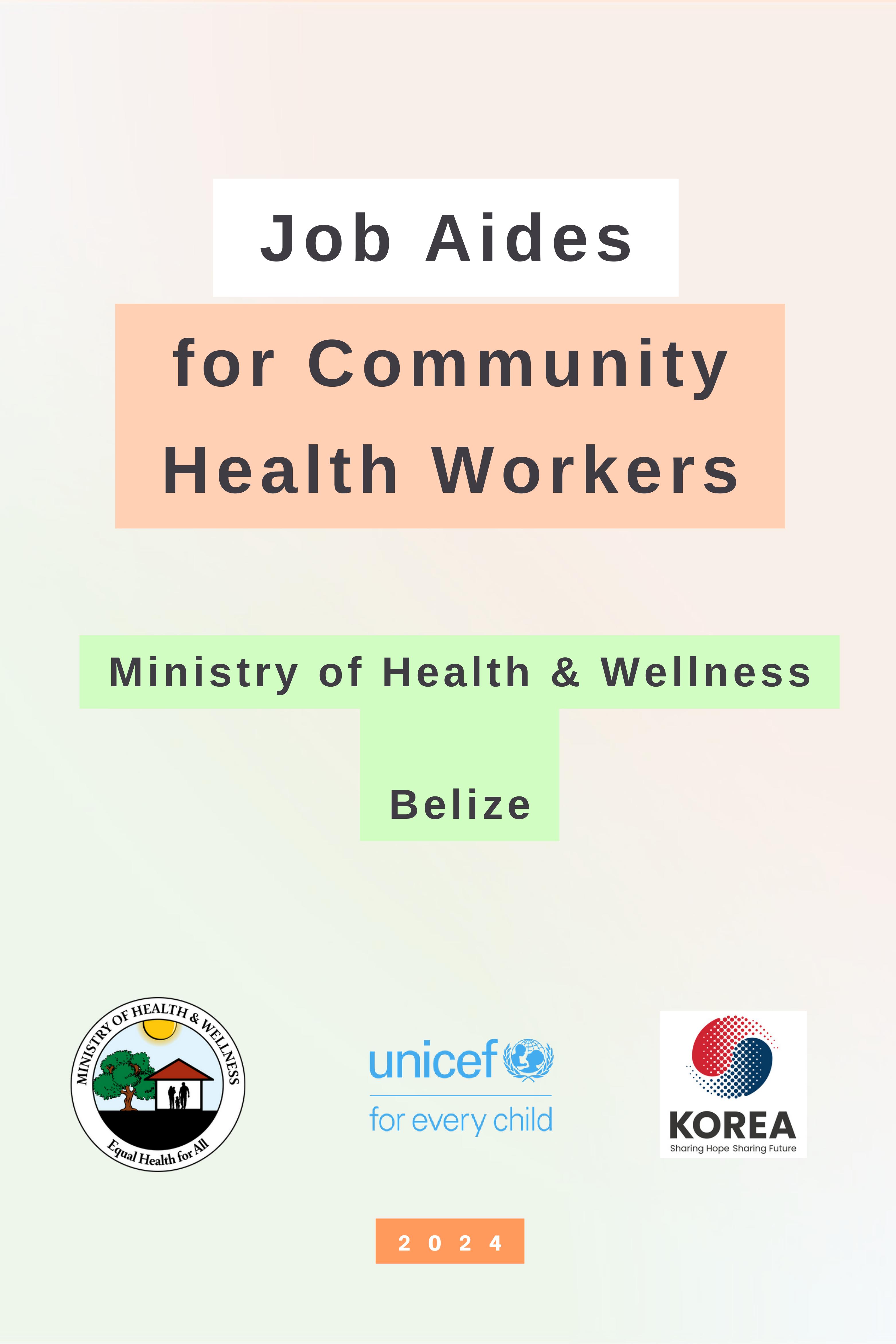 CHW Job Aides_MOHW Belize March 2024 by rightinsights - Issuu