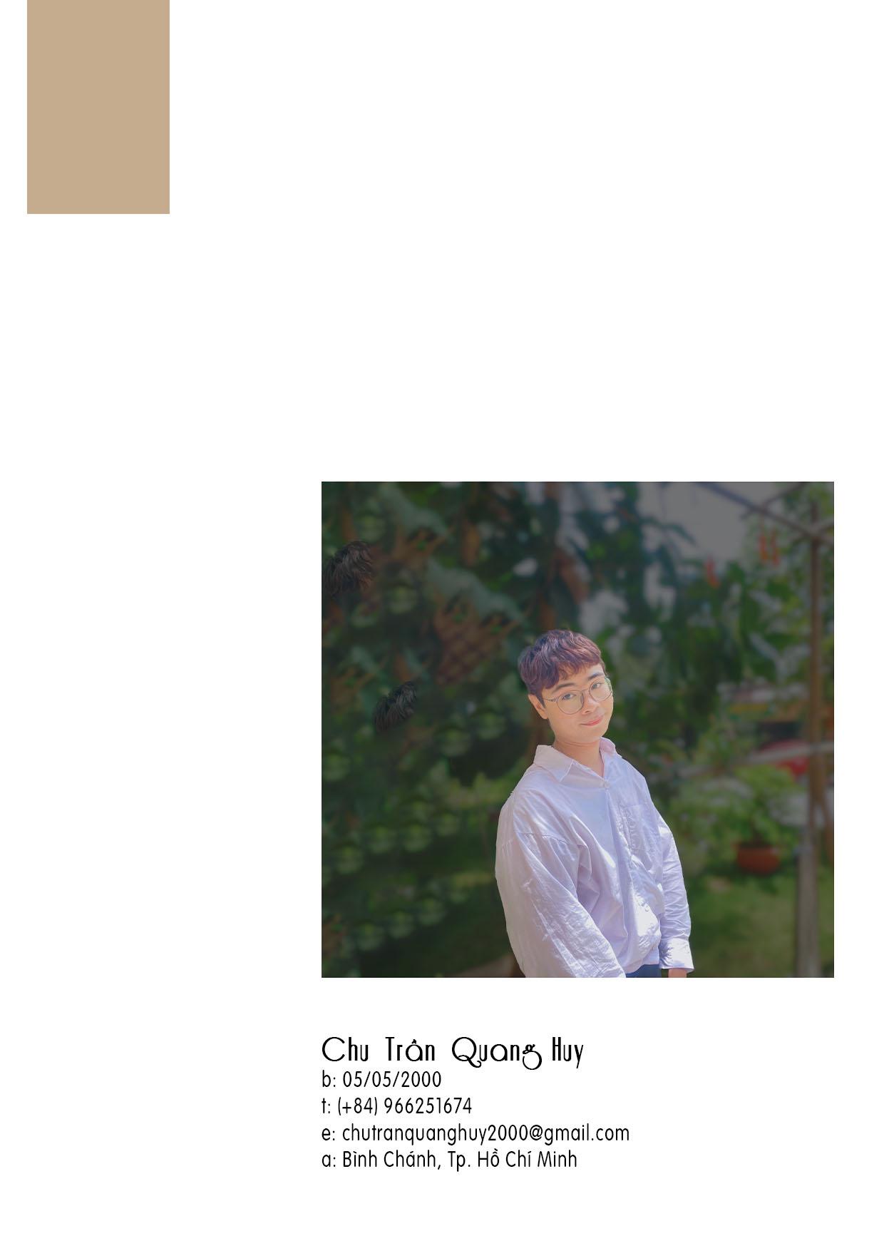 PORTFOLIO_Chu Tran Quang Huy by Chu Trần Quang Huy - Issuu