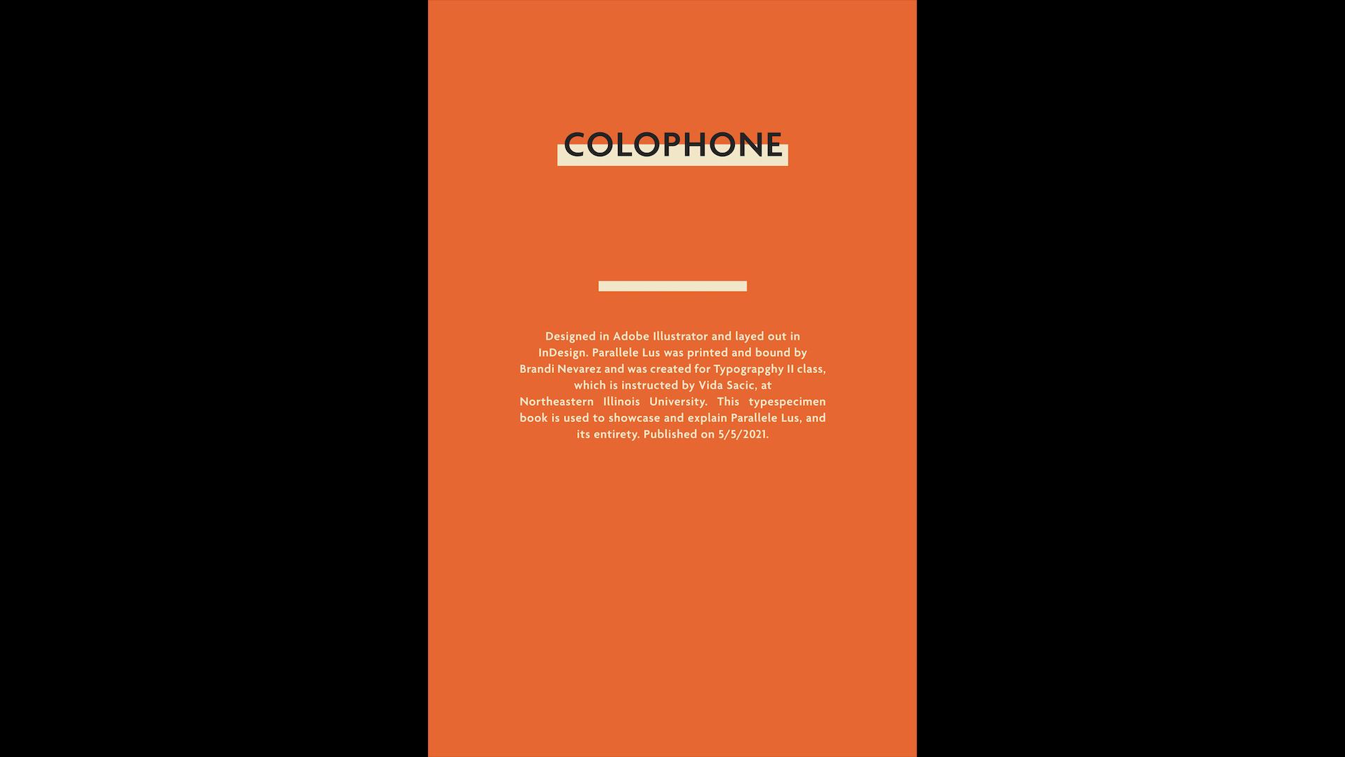 PARALLELE LUS: TYPE SPECIMEN BOOK by Brandi Nevarez - Issuu