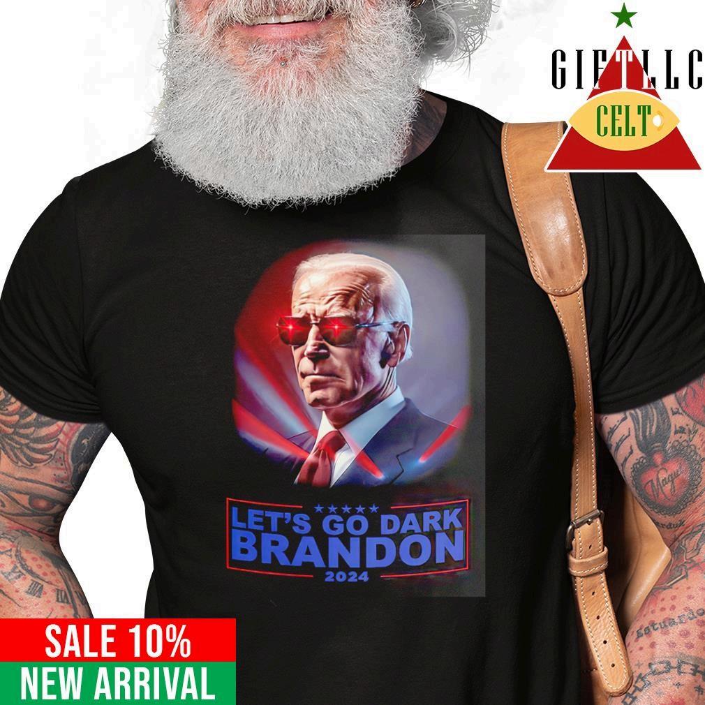 Joe Biden laser eyes let’s go Dark Brandon 2024 shirt by Trending T ...