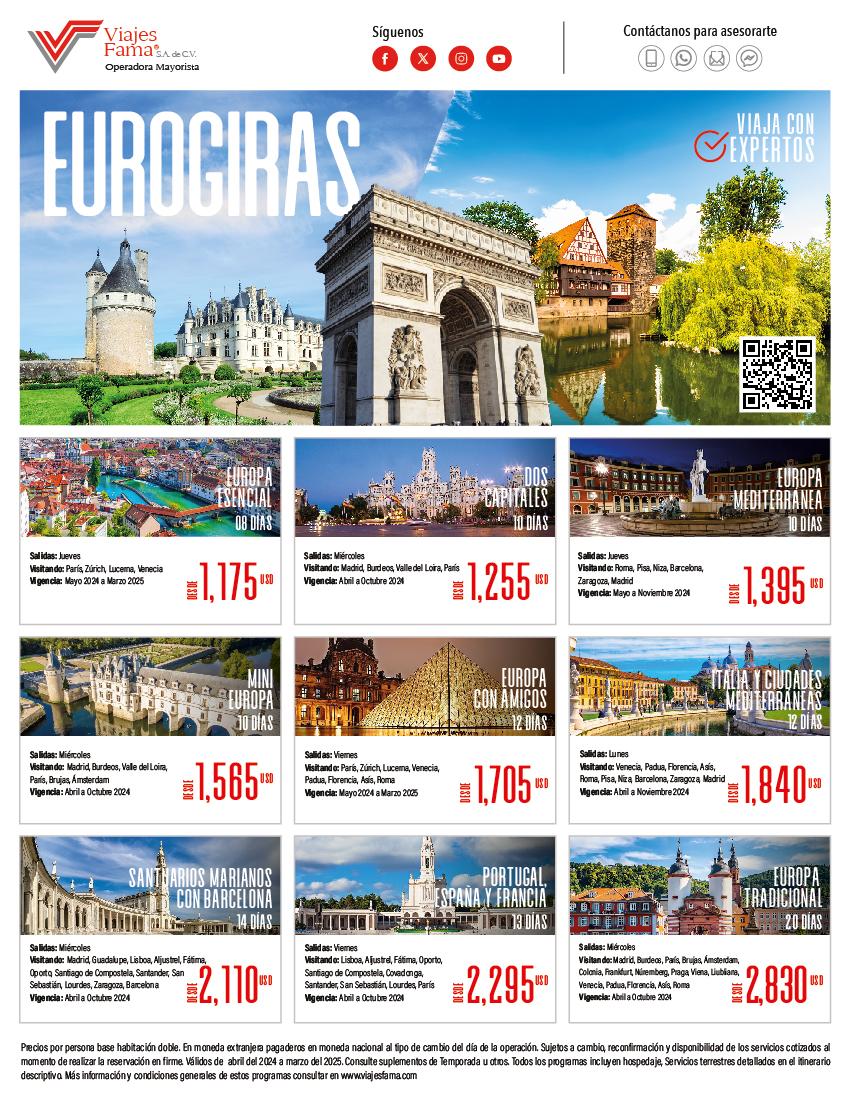 Viajes Fama Catálogo Europa 2024 by ViajesFamaVF - Issuu