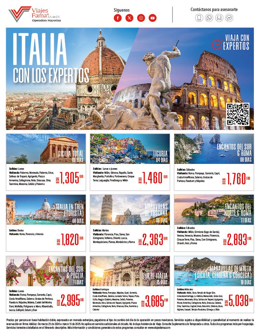 Viajes Fama Catálogo Europa 2024 by ViajesFamaVF - Issuu