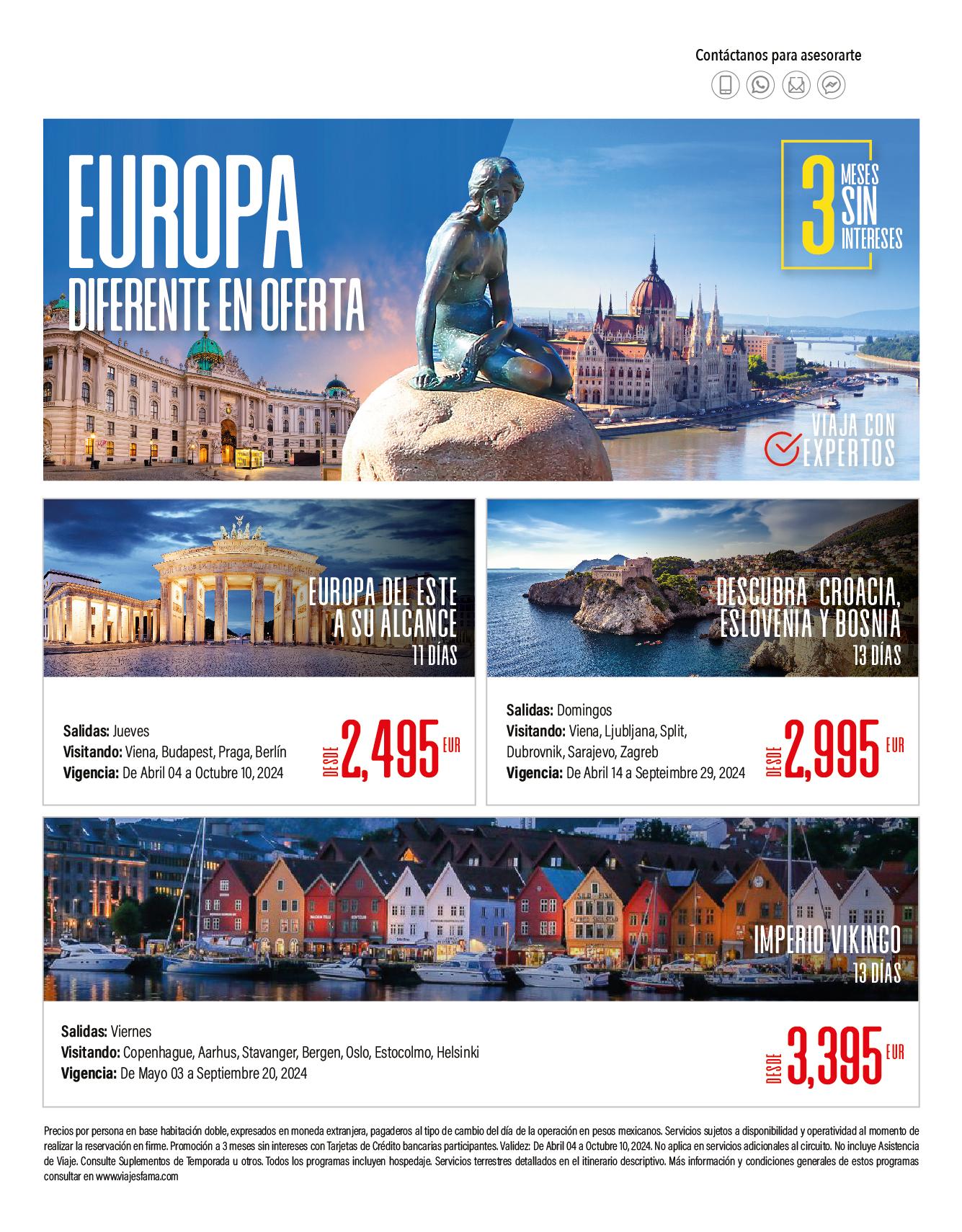 Agencias — Catálogo EUROPA 2024 by ViajesFamaVF - Issuu