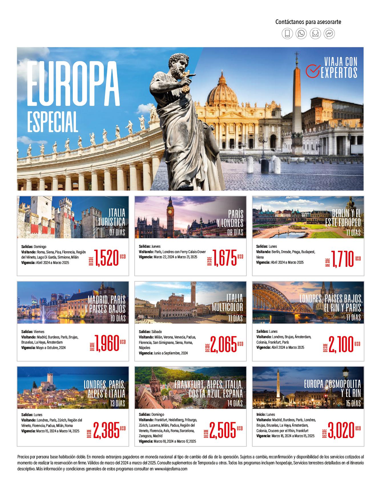 Agencias — Catálogo EUROPA 2024 by ViajesFamaVF - Issuu