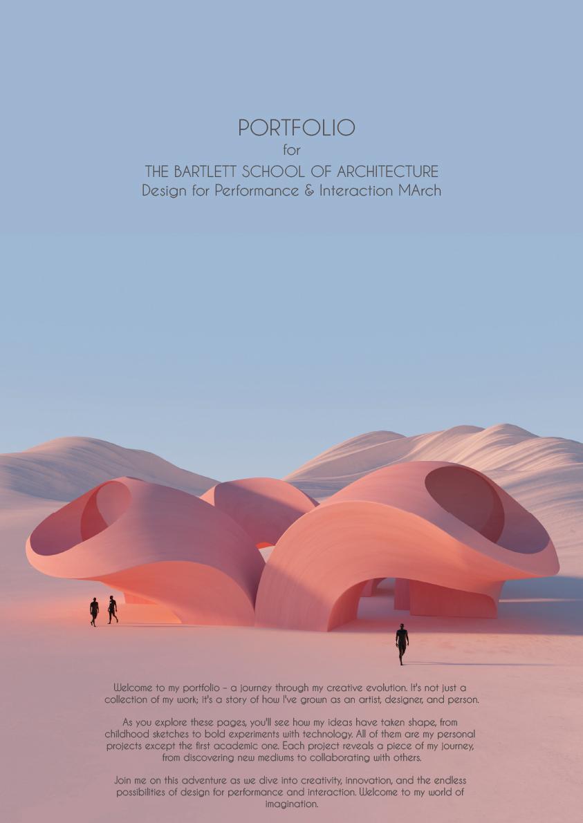 Portfolio for- design for Performance and Interaction, Bartlett school ...