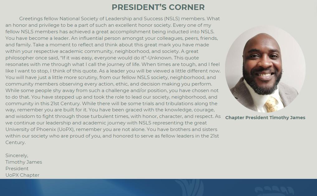 University of Phoenix March 2024 NSLS Newsletter by UofPNSLS - Issuu
