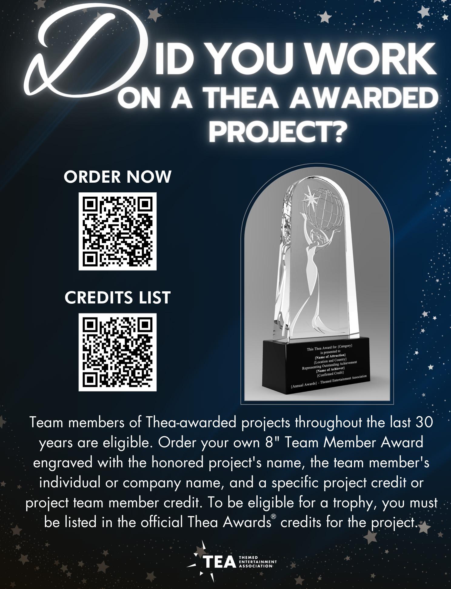 The 30th Annual TEA Thea Awards Program by Themed Entertainment Association - Issuu
