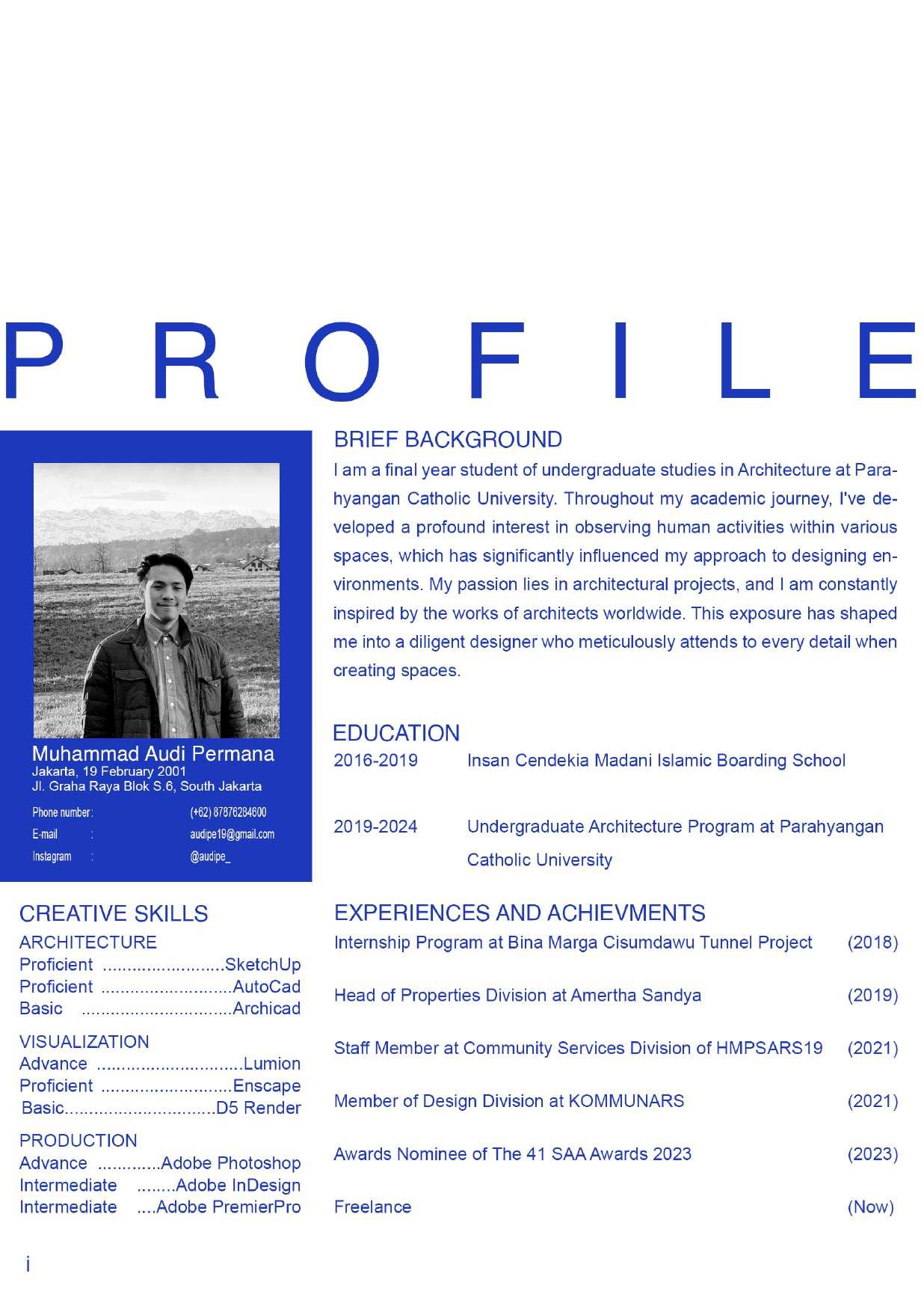Architecture Portfolio Vol. 1, Muhammad Audi by Audi Permana - Issuu