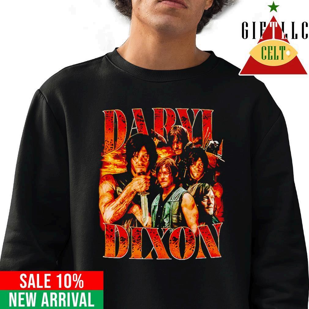 Vintage Daryl Dixon Norman Reedus The Walking Dead portrait shirt by ...