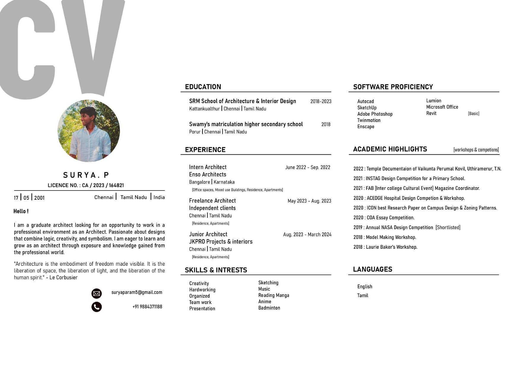 AR.Surya. P Architecture Portfolio Selected works by Surya Param - Issuu