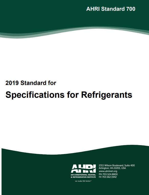 Understanding AHRI Standard 700, the benchmark for reclaimed ...