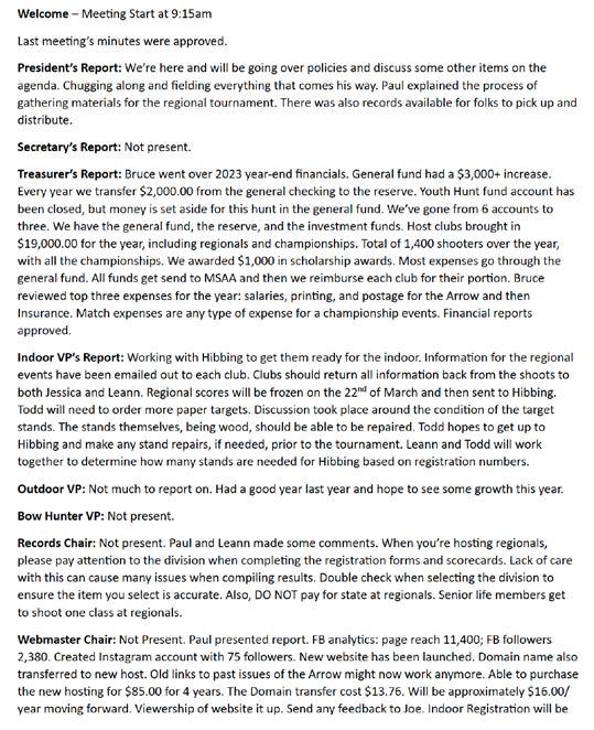 MSAA Arrow March, 2024 by mnarchery - Issuu