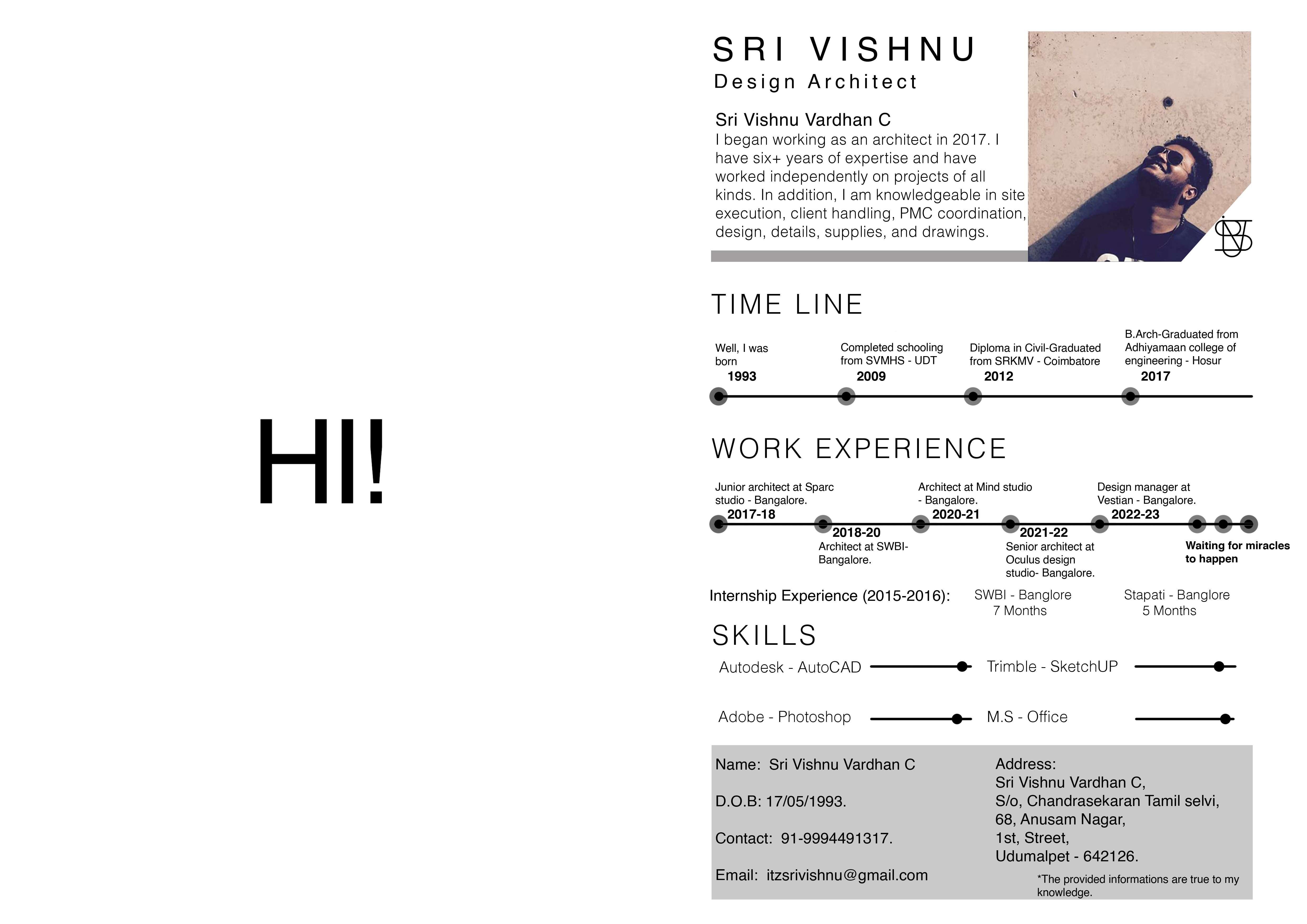 Sri Vishnu - Workplace portfolio by sri vishnu vardhan chandrasekaran - Issuu