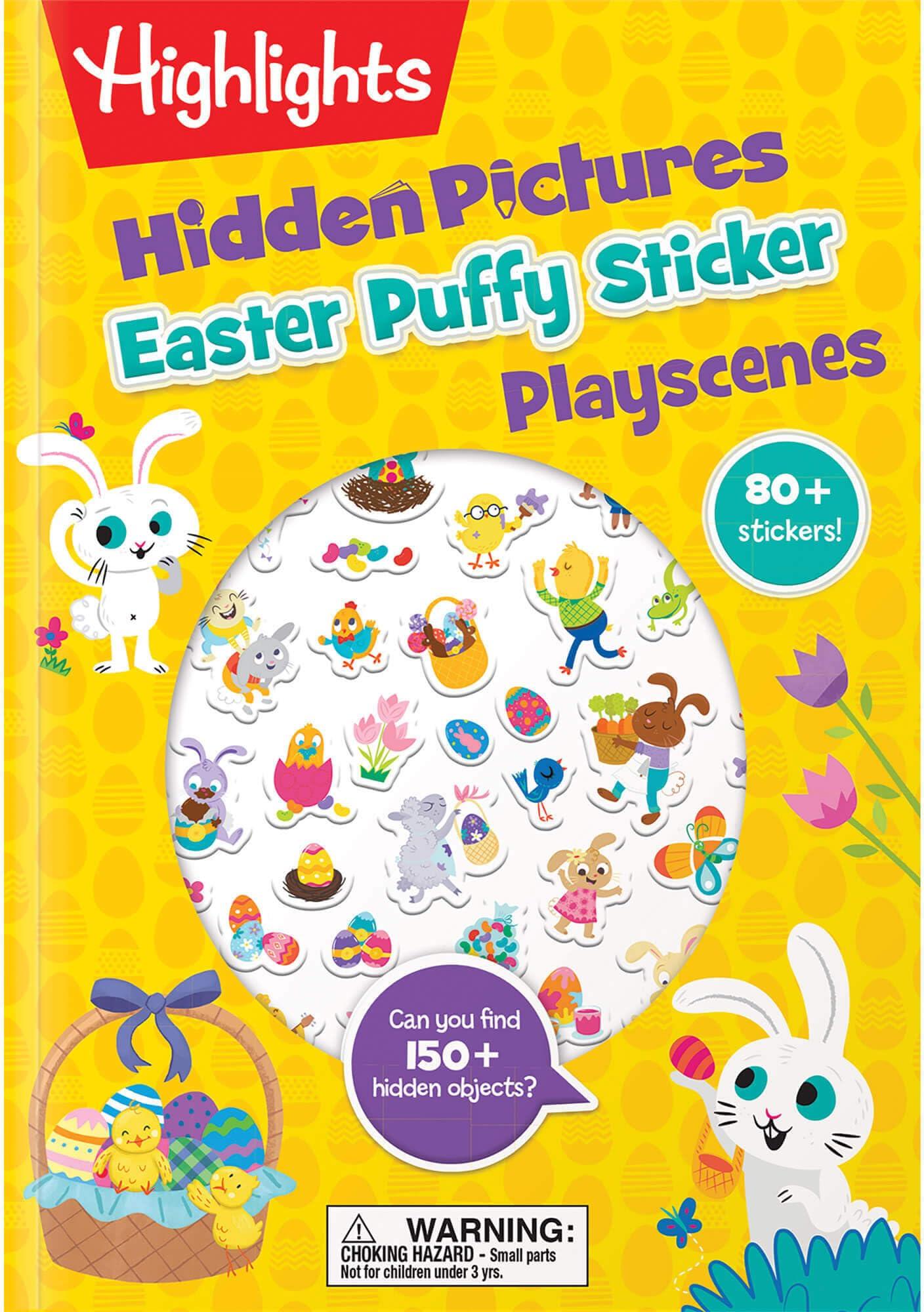 (Book) READ Easter Hidden Pictures Puffy Sticker Playscenes (Highlights Puffy Sticker Playscenes ...