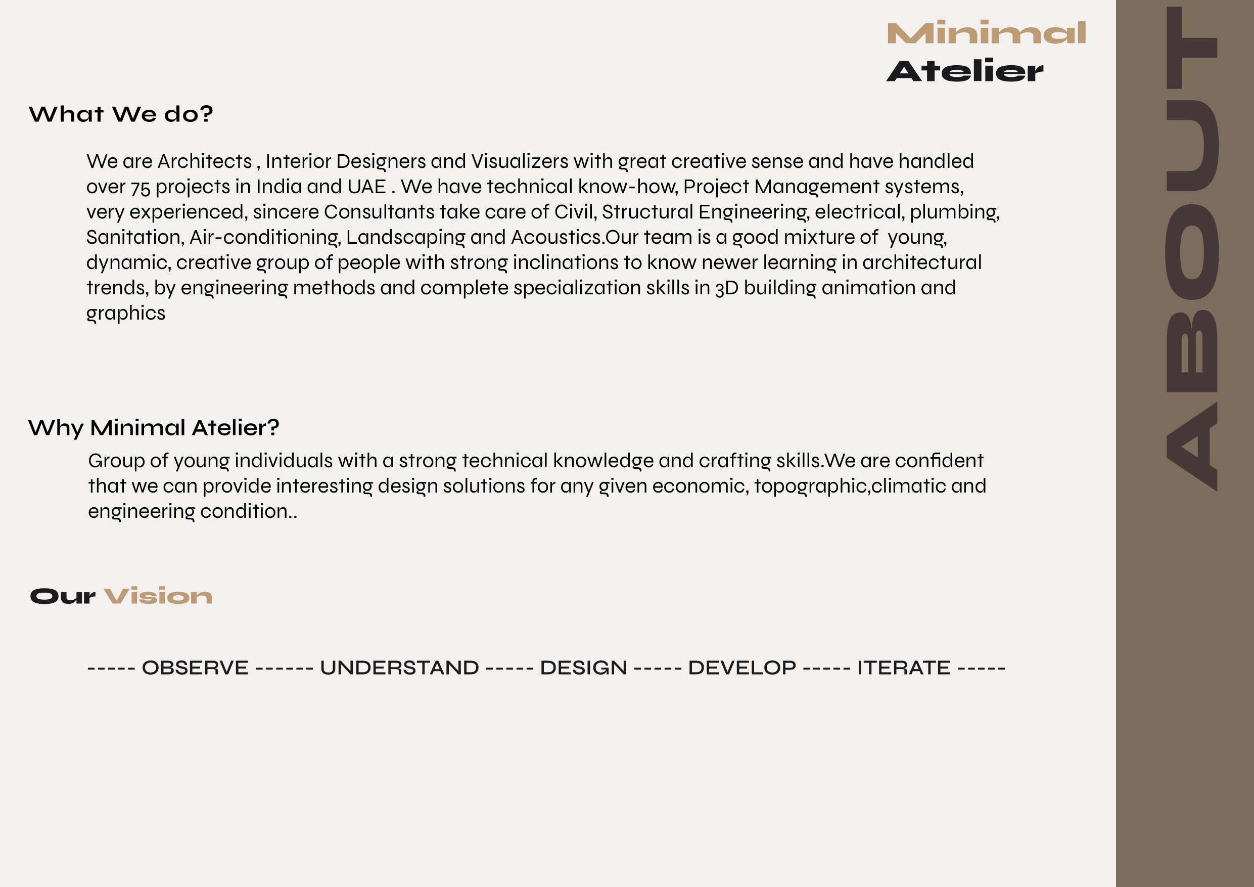 PROFILE - MINIMAL ATELIER by minimalatelier - Issuu