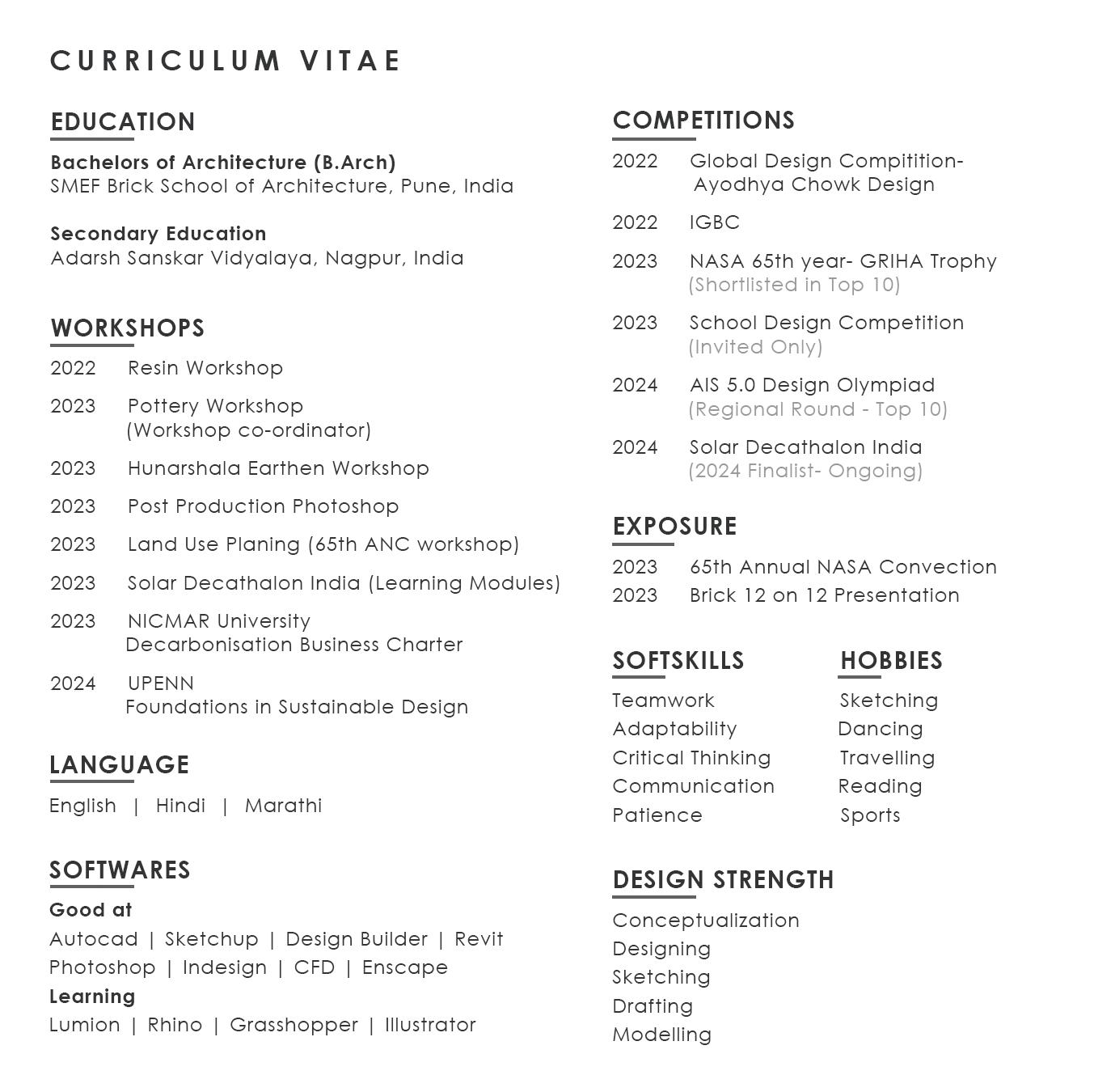 Bhumika Shinde Undergraduate Portfolio by Bhumika Shinde - Issuu