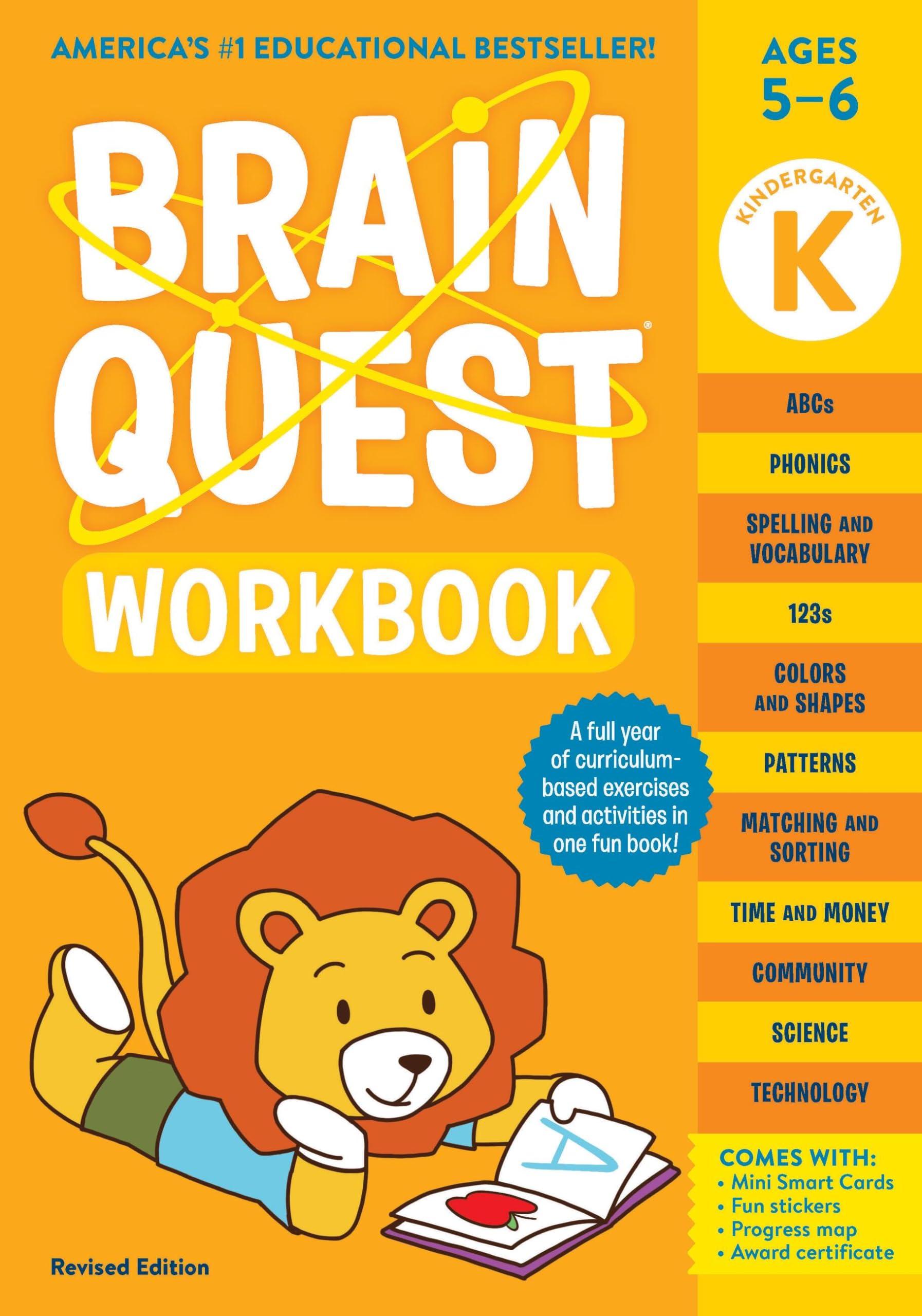 (Book) READ Brain Quest Workbook: Kindergarten Revised Edition (Brain ...