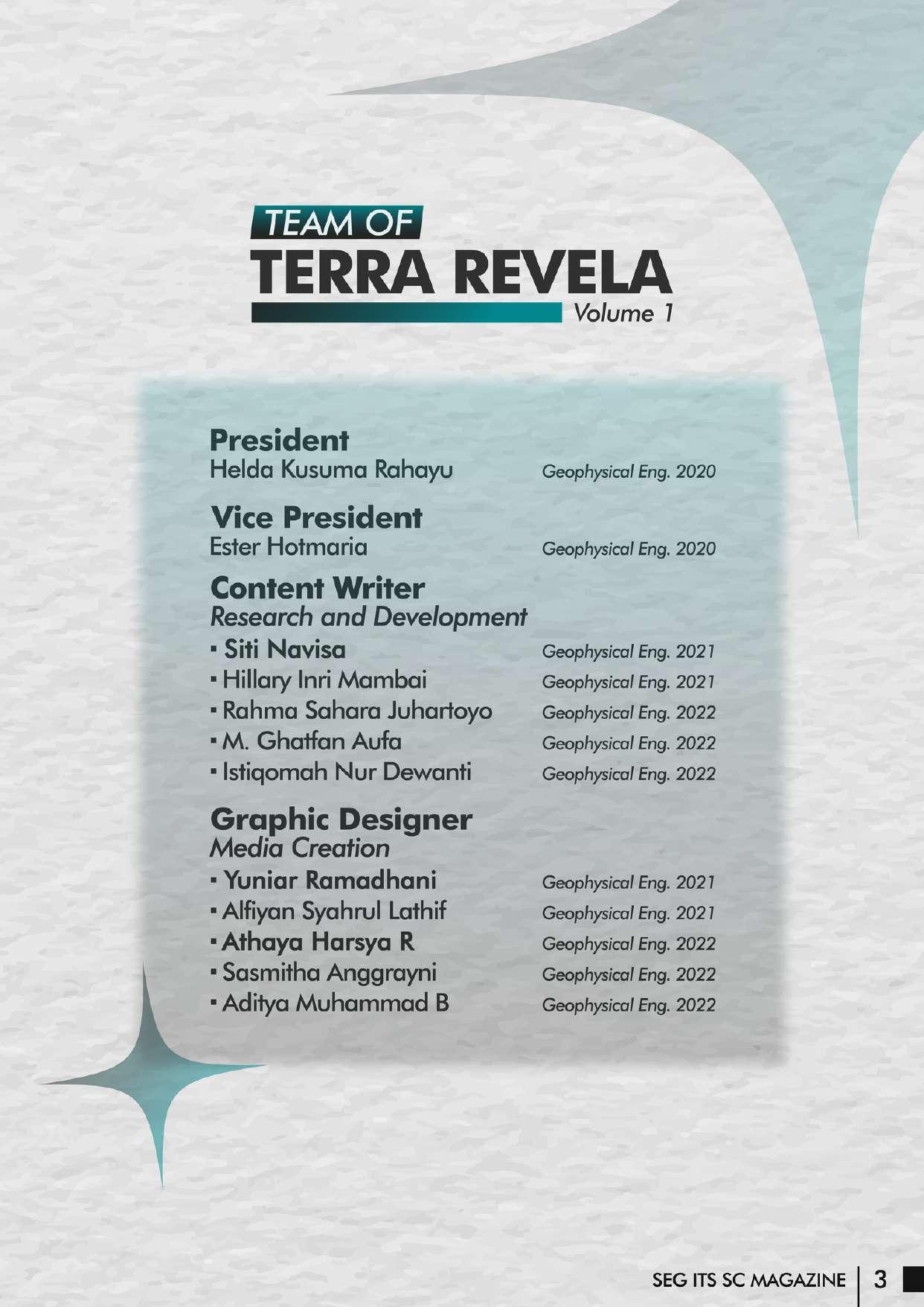 SEG ITS SC Magazine: TERRA-REVELA by SEG ITS SC 2023 - Issuu