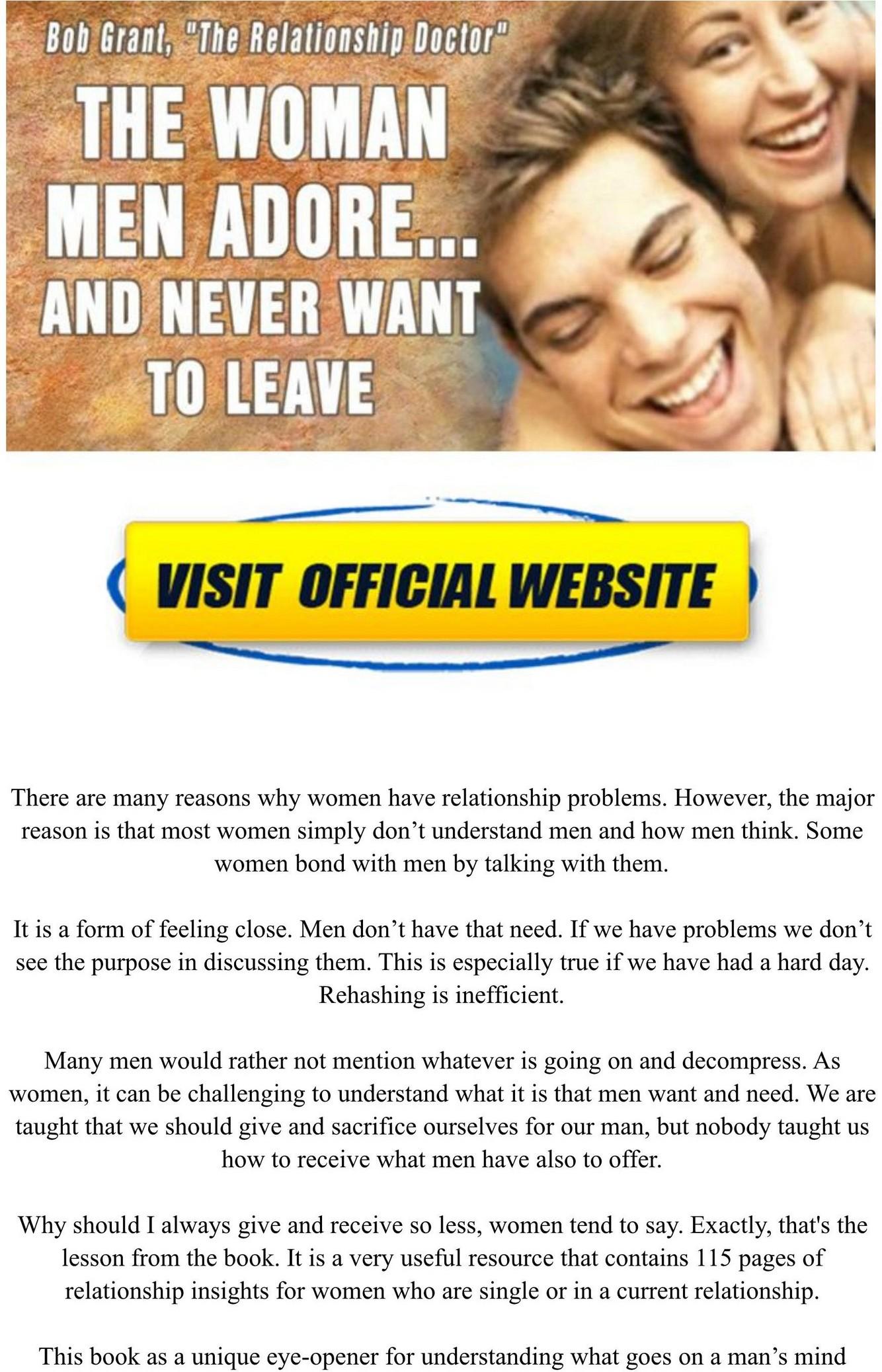 The Woman Men Adore...and Never Want To Leave by Bob Grant (PDF) by ...