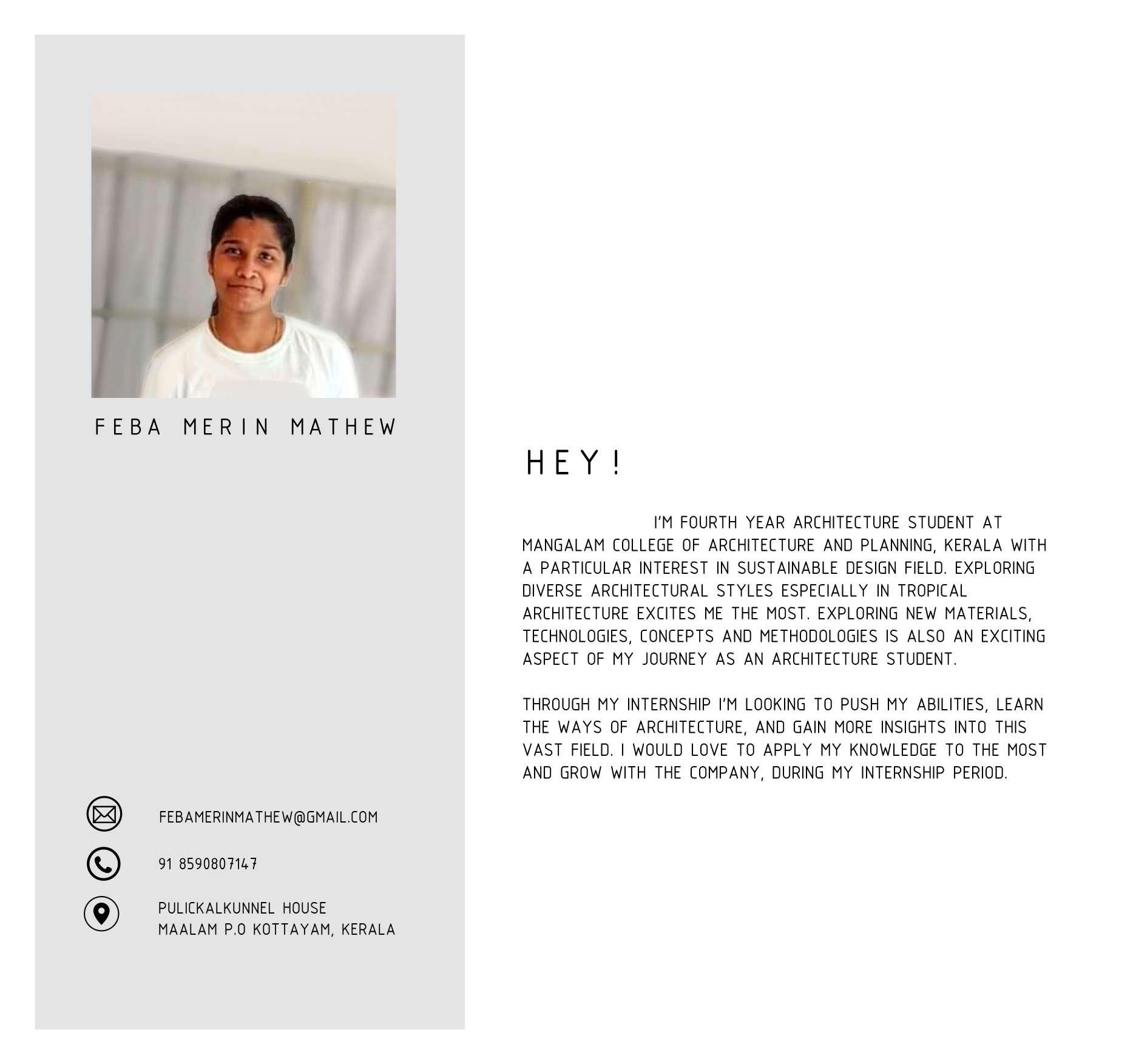 ARCHITECTURAL PORTFOLIO by Feba Merin Mathew - Issuu