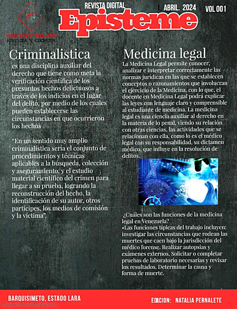 EPISTEME CIENCIA Y JUSTICIA by natalia pernalete - Issuu