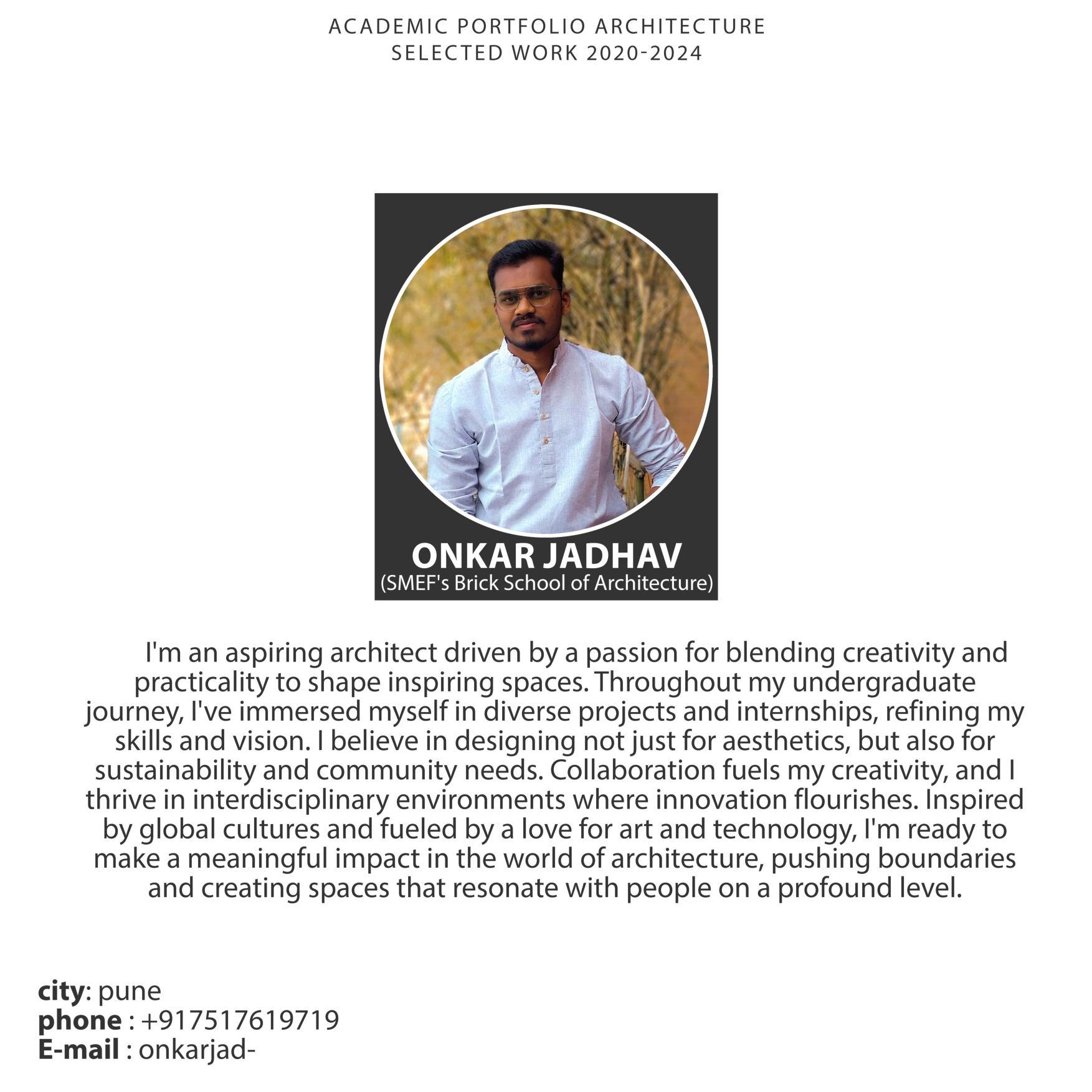Onkar Jadhav undergraduate Architecture Portfolio 2020-24 by Y10 -Onkar Jadhav - Issuu
