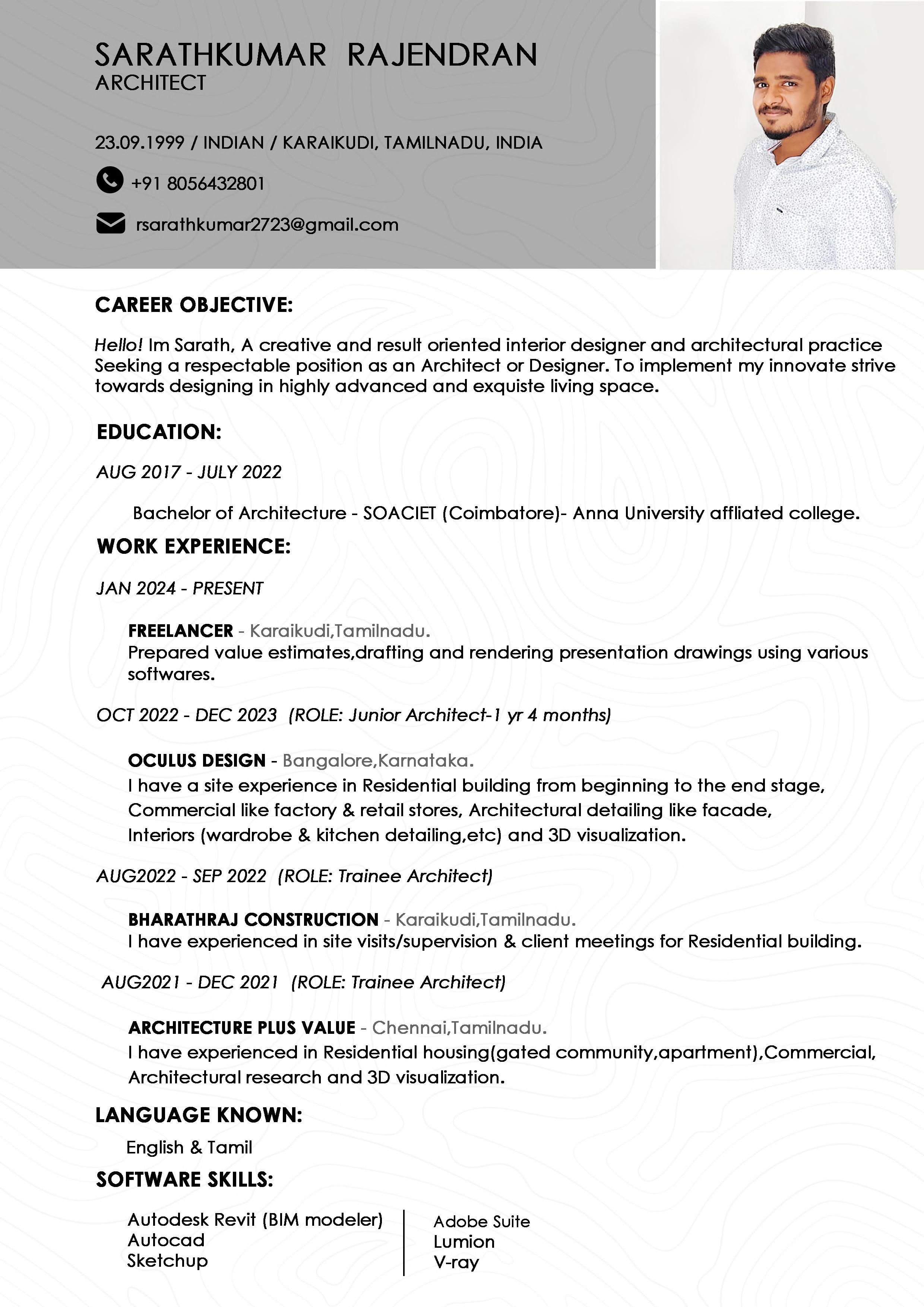 PORTFOLIO 2024 by sarath rajendran - Issuu