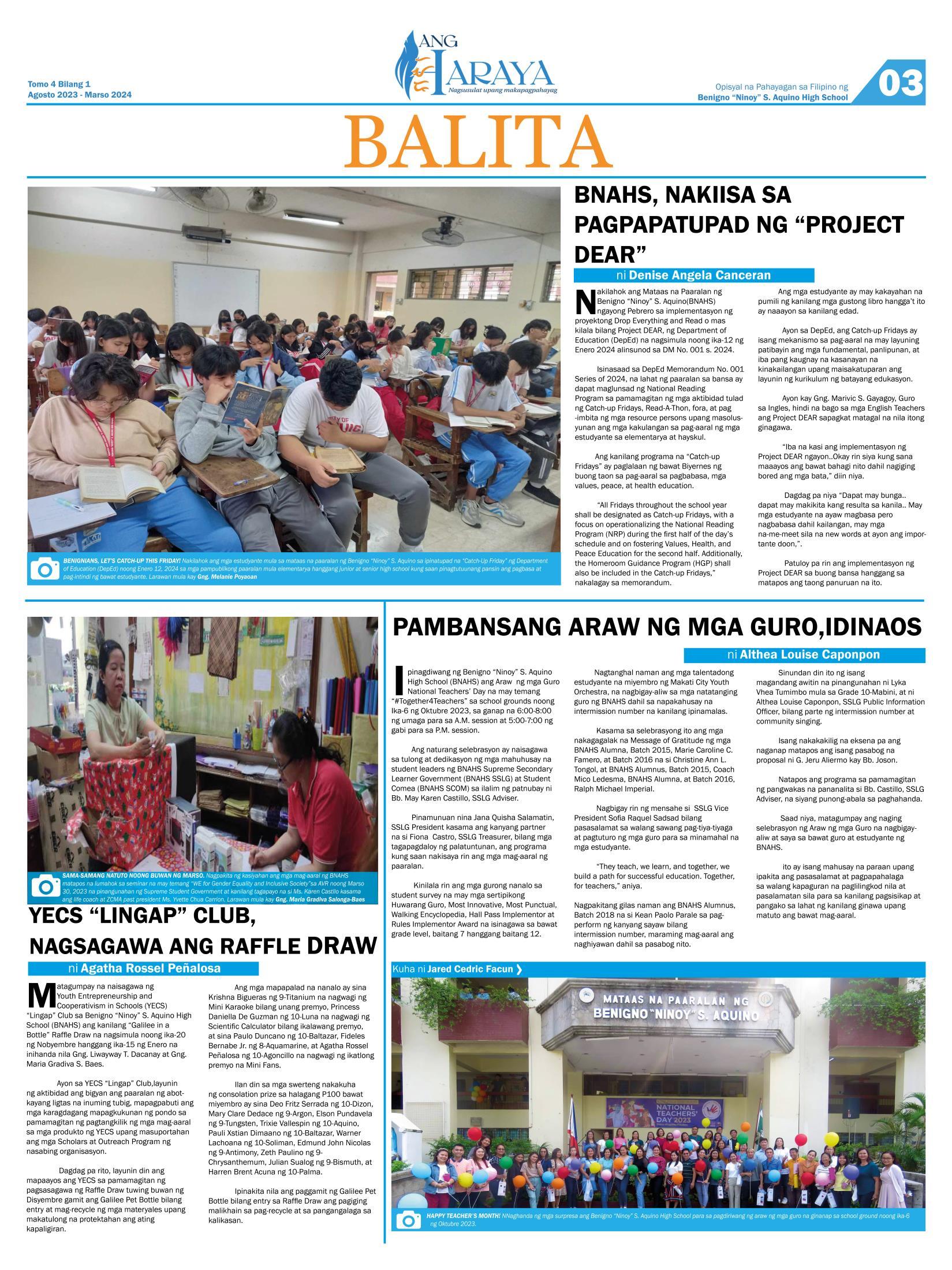 BNAHS Ang Haraya 2024 by Meryl Cindyy - Issuu