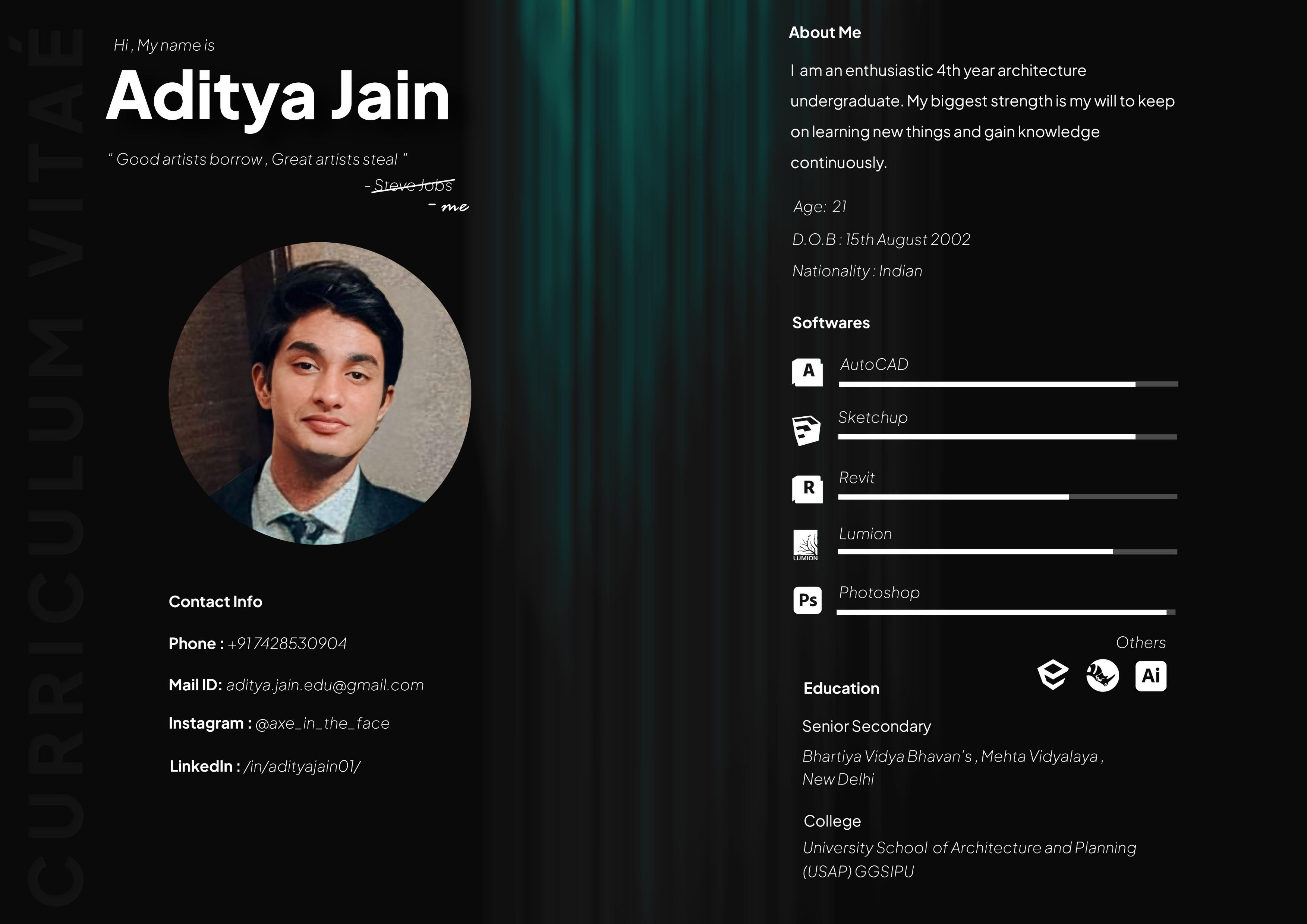 Aditya Jain Portfolio by Aditya Jain - Issuu