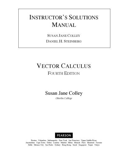 Vector calculus solutions ebook pdf by michael.mcbee821 - Issuu