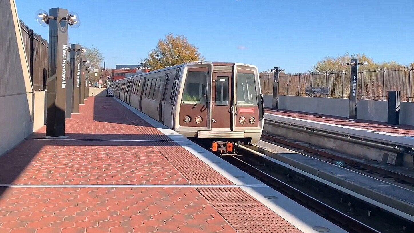 WMATA passing though West Hyattsville Metro Station at 6 minutes drive ...