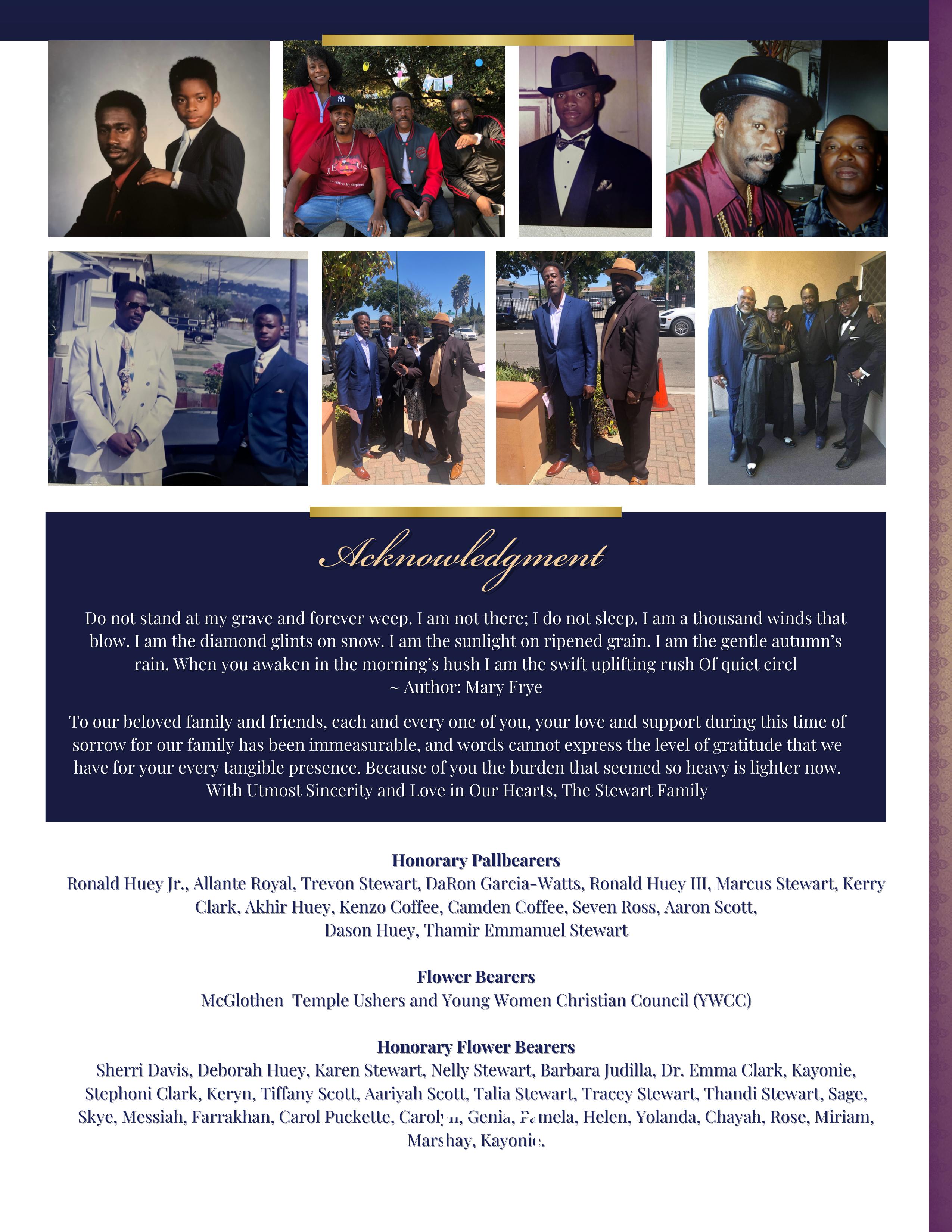 Celebration of Life Program_Brady Stewart by goaldenevents - Issuu