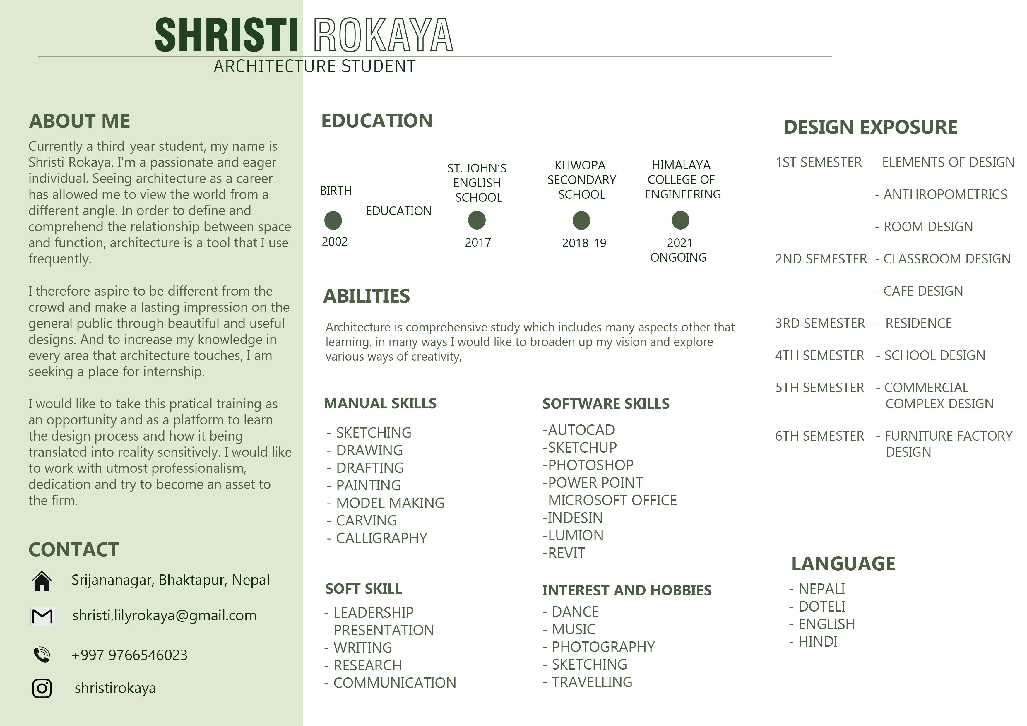 Undergraduate Architectural Portfolio by Shristi Rokaya - Issuu