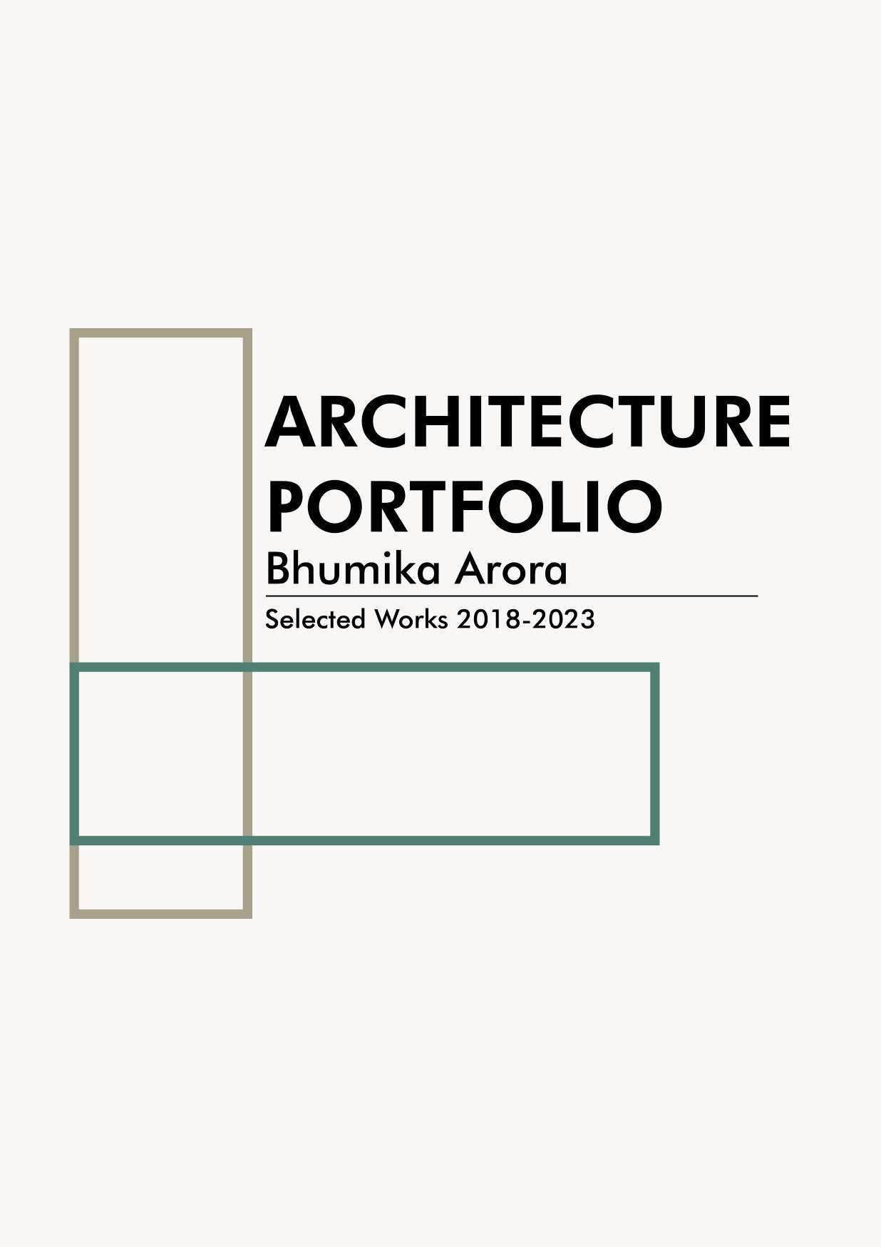 Architecture Portfolio (2018-23) - Bhumika Arora by Bhumika Arora - Issuu