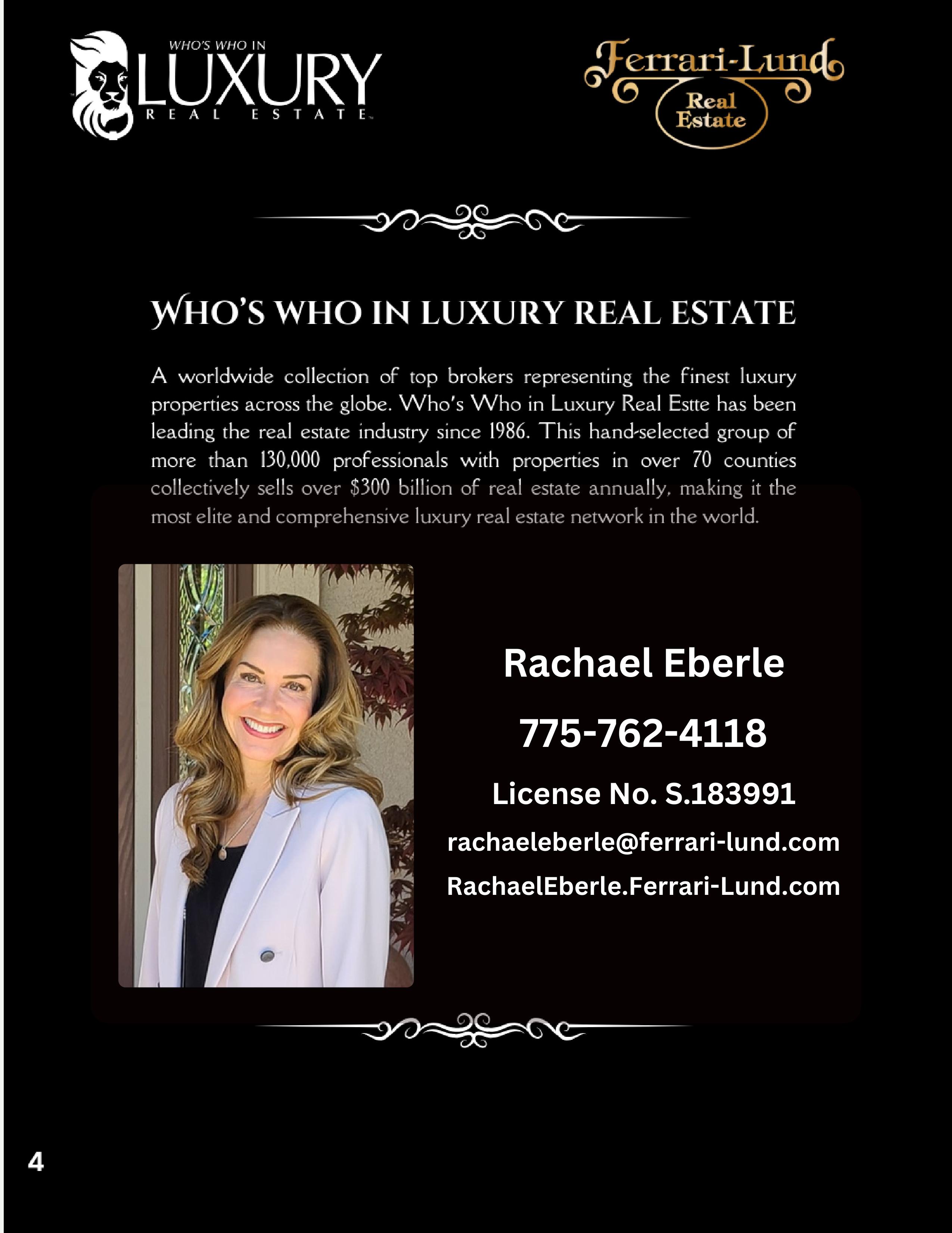 Rachael Eberle - 2024 Luxury Market Report by Ferrari-Lund_Real_Estate - Issuu