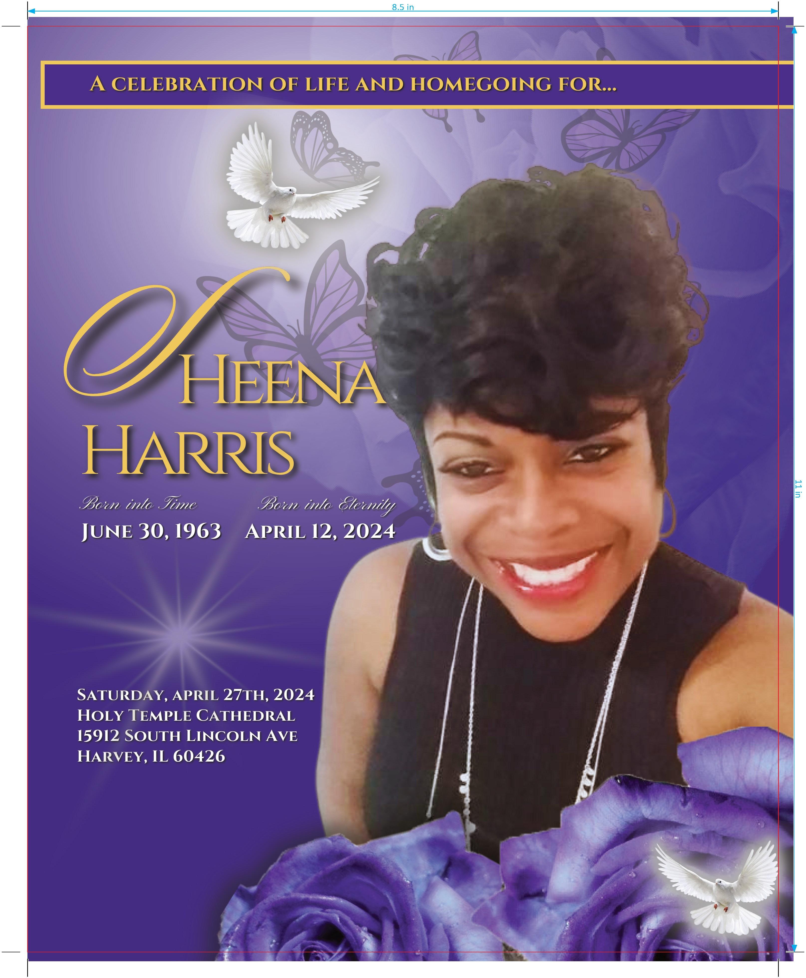 Sheena Harris - Homegoing Celebration by memoriesthatinspire - Issuu