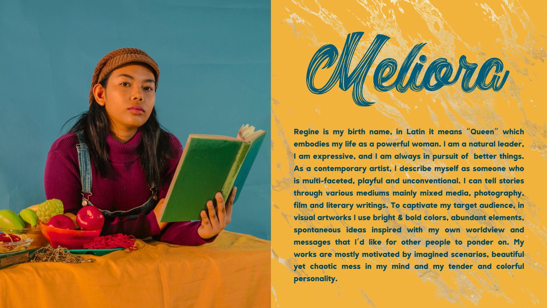 Regine Sales | Meliora | Artist Portfolio by Mary Livelong - Issuu