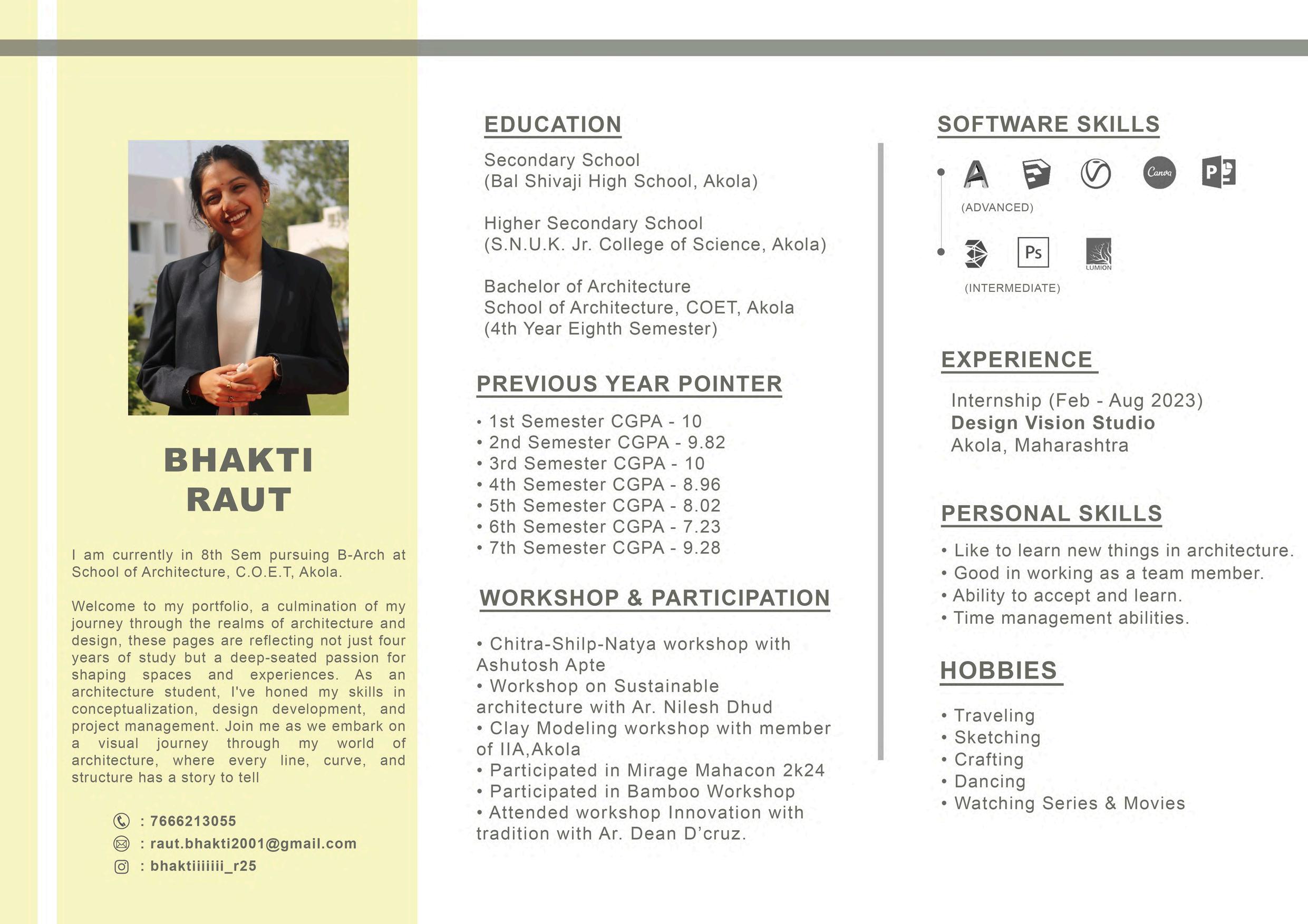 Under Graduate Architectural Portfolio by Bhakti Raut - Issuu