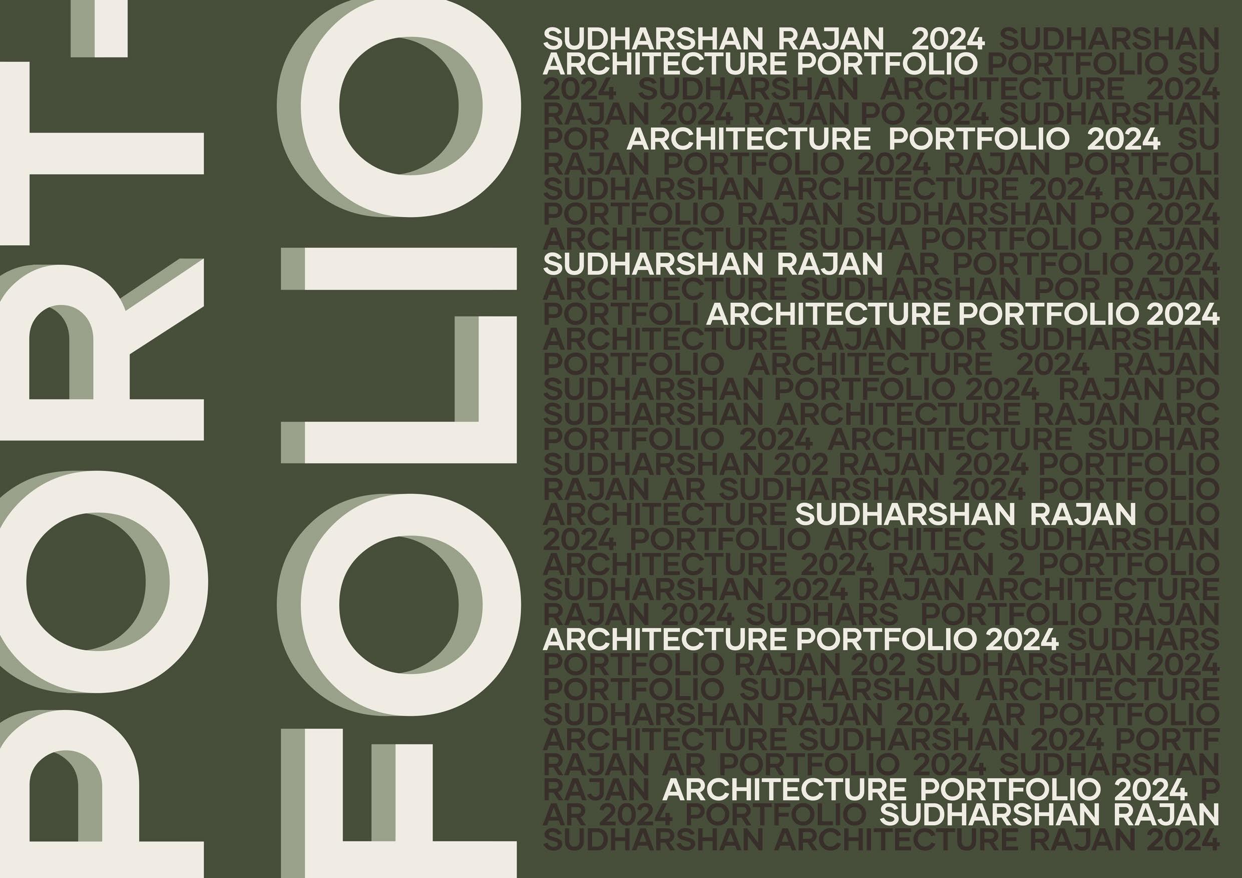 Sudharshan Rajan - 2024 - Architecture Portfolio by Sudharshan Rajan ...