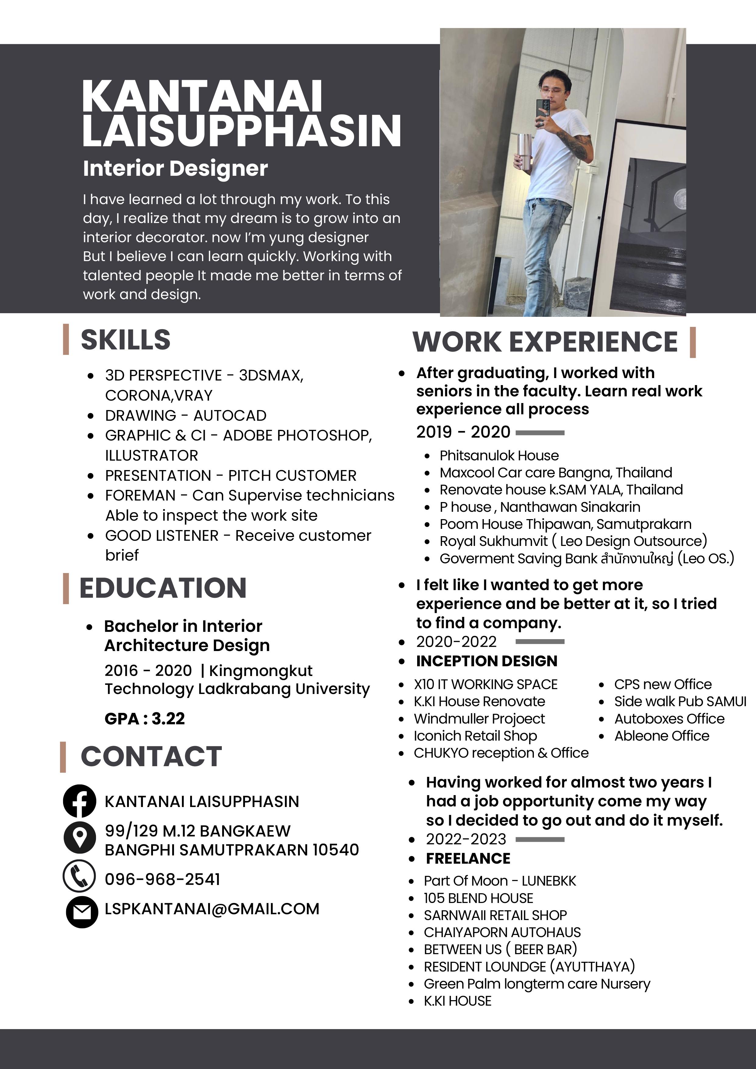 CV - kantanailsp by KANTANAI LAISUPPHASIN - Issuu